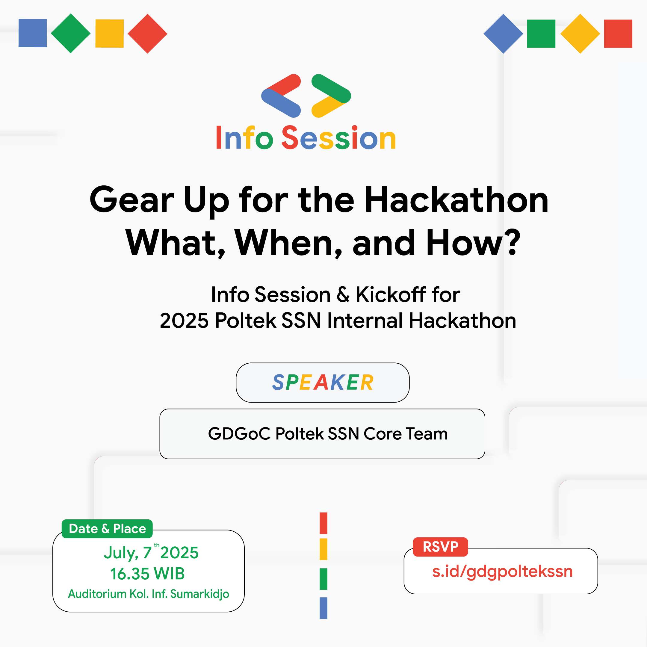 See Gear Up for the Hackathon What, When, and How? at Google Developer Groups GDG on Campus ...