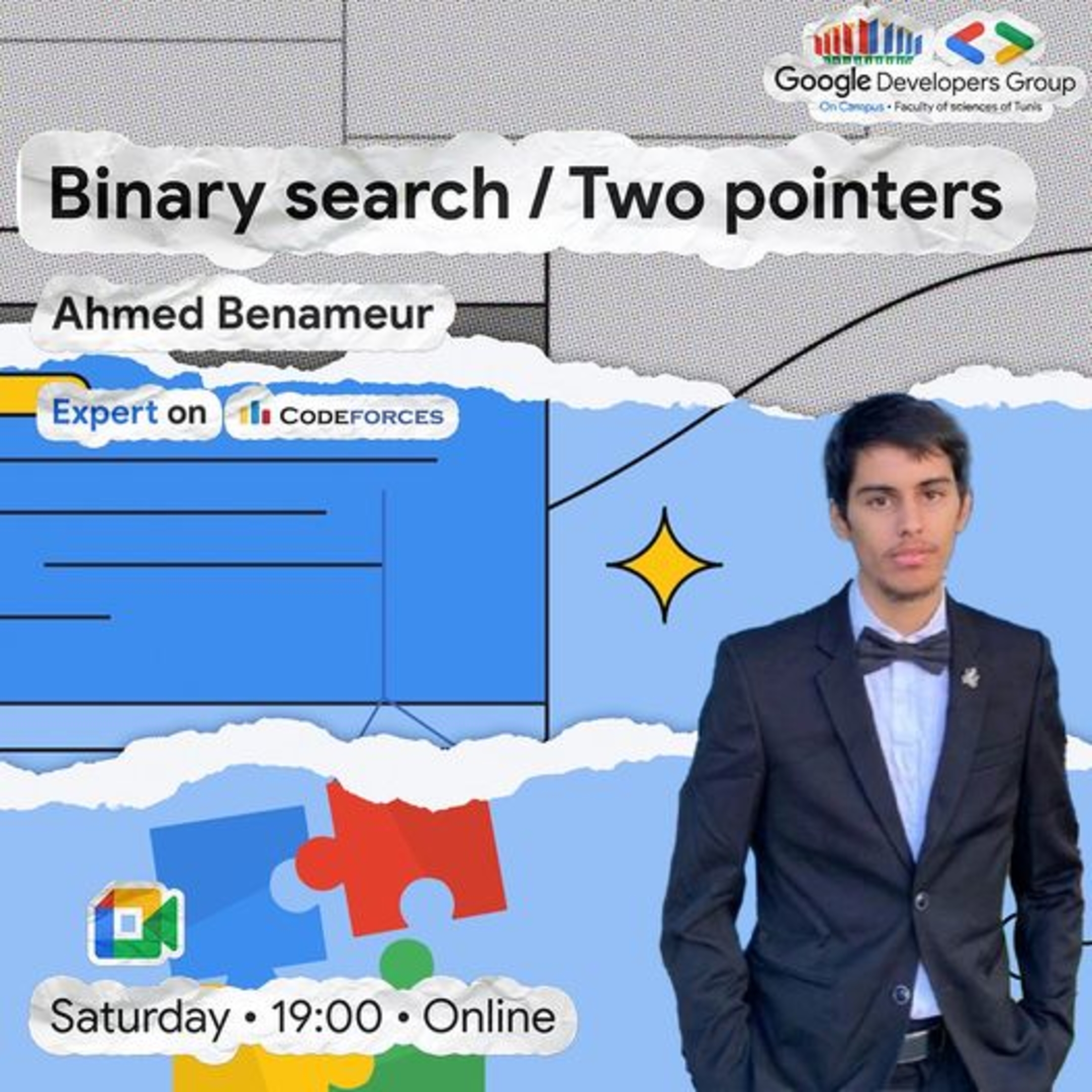 See Binary Search and Two Pointers! at Google Developer Groups GDG on Campus Faculty of Sciences ...
