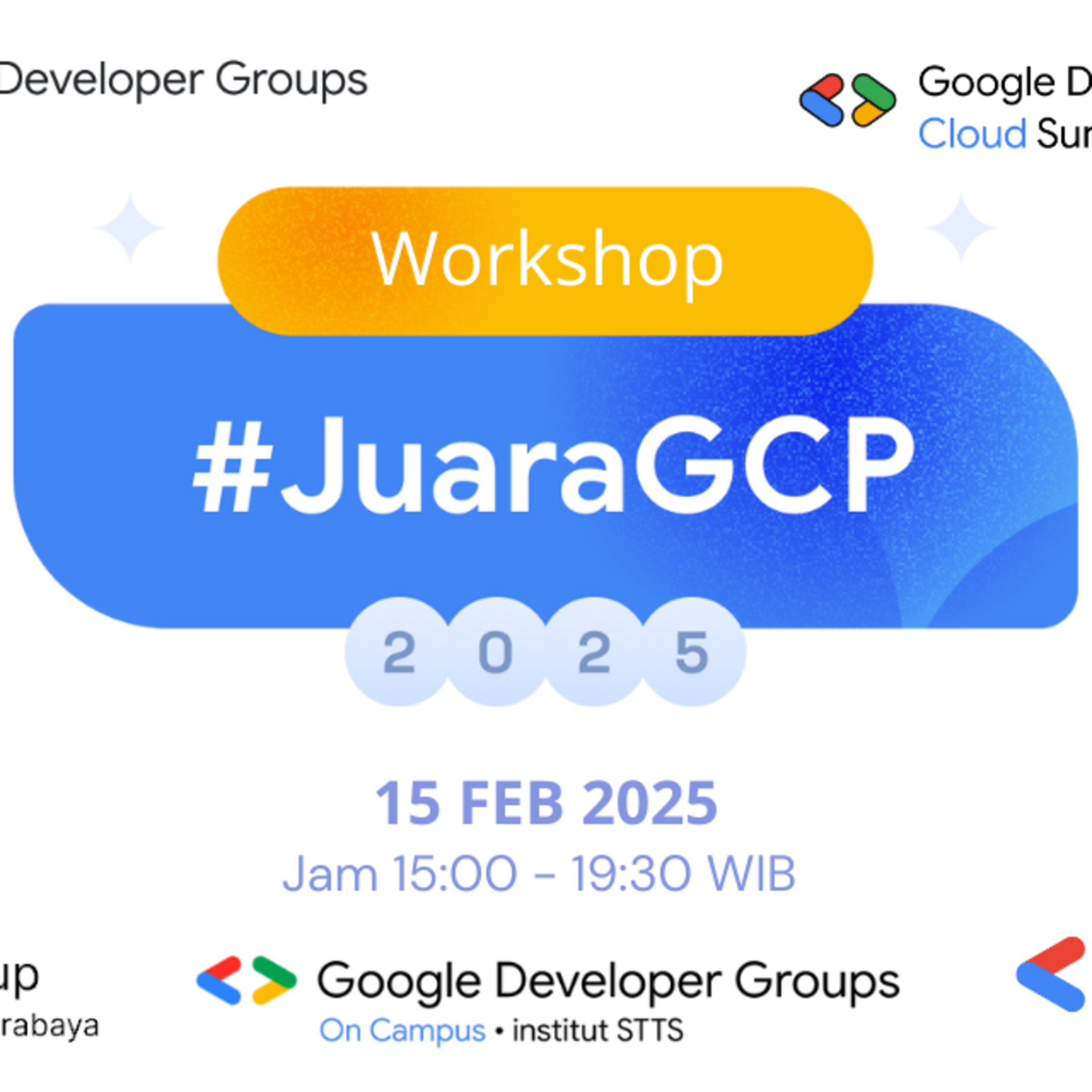 See Cloud AI Juara GCP at Google Developer Groups GDG Surabaya