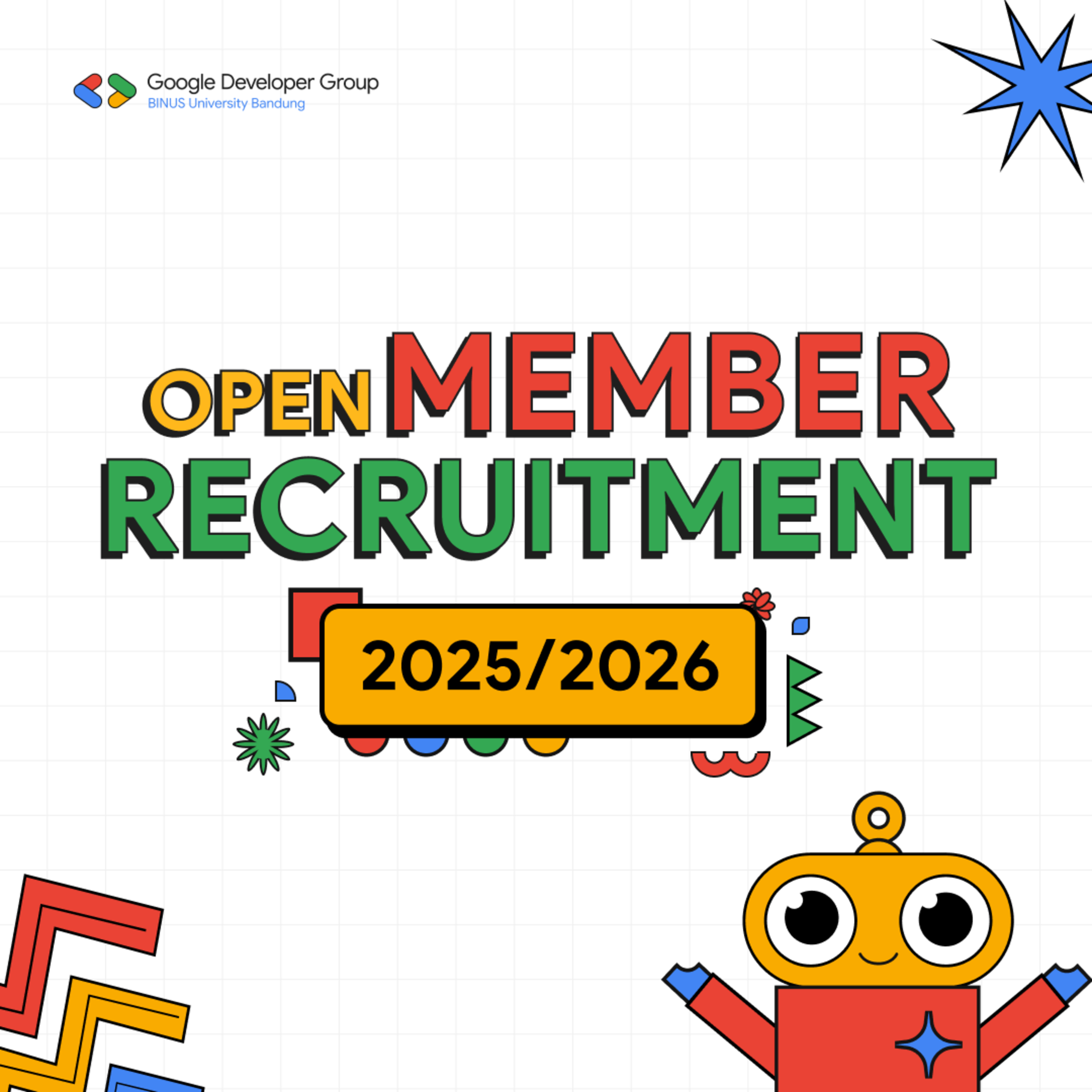 See OPEN MEMBER 2025 IS HERE! at Google Developer Groups GDG on Campus ...