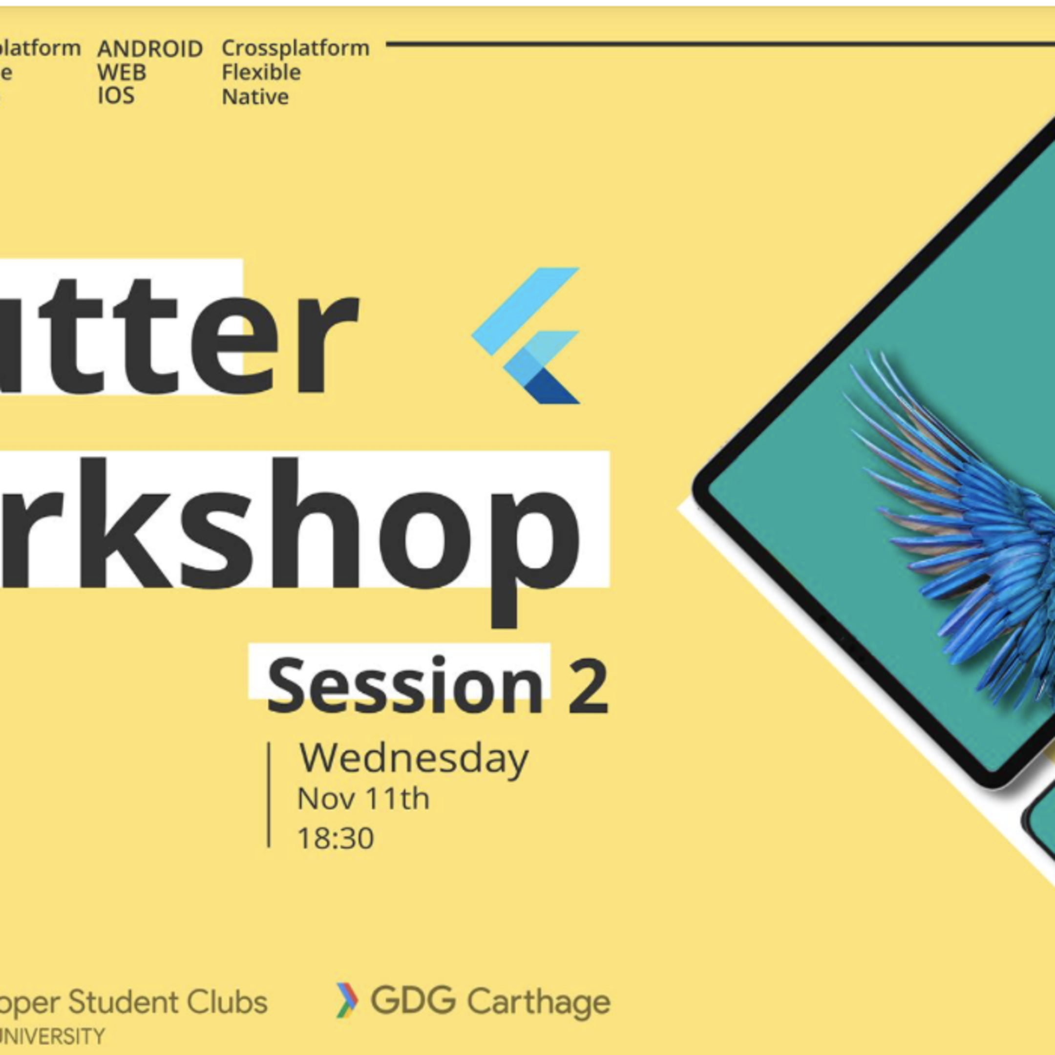 See Online Workshop: Build a Flutter based Platform at Google Developer ...