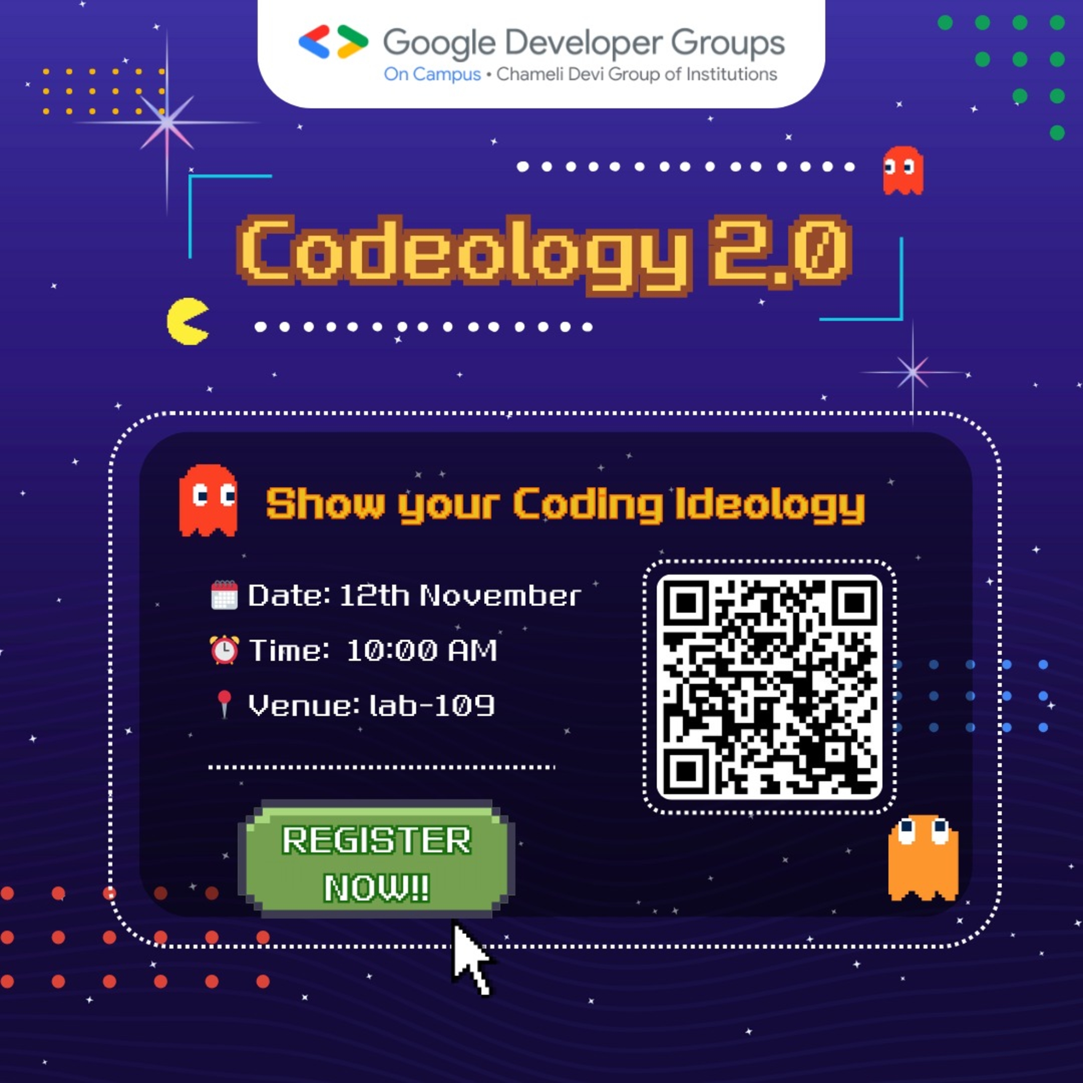 See Codeology 2.0 at Google Developer Groups GDG on Campus Chameli Devi ...