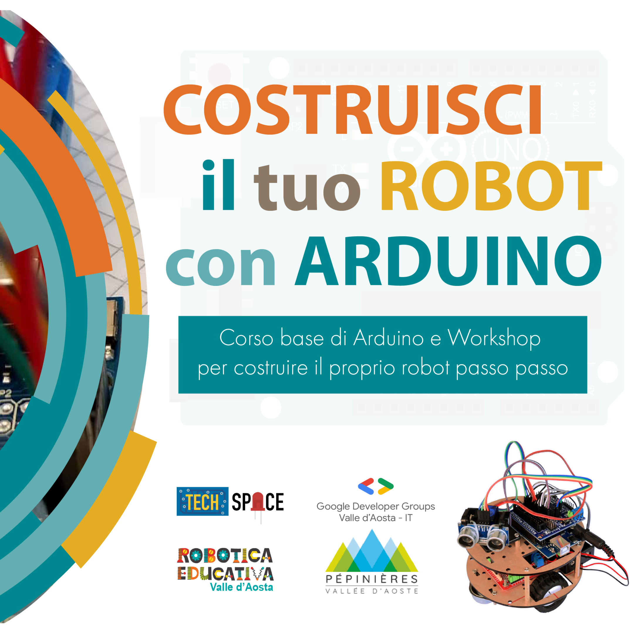 See Costruisci il tuo robot con Arduino at Google Developer Groups GDG Valle D'Aosta