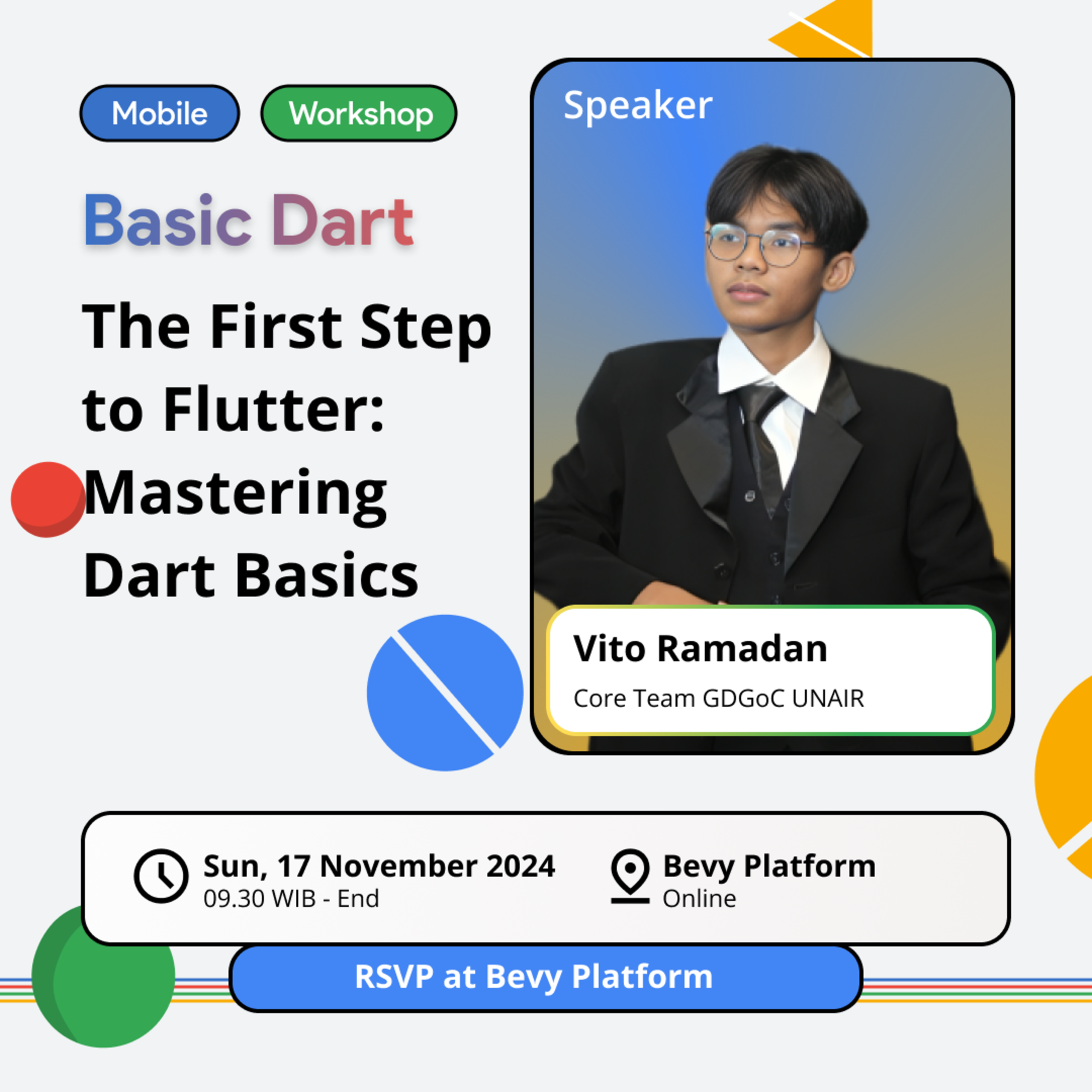 See The First Step to Flutter: Mastering Dart Basics at Google ...