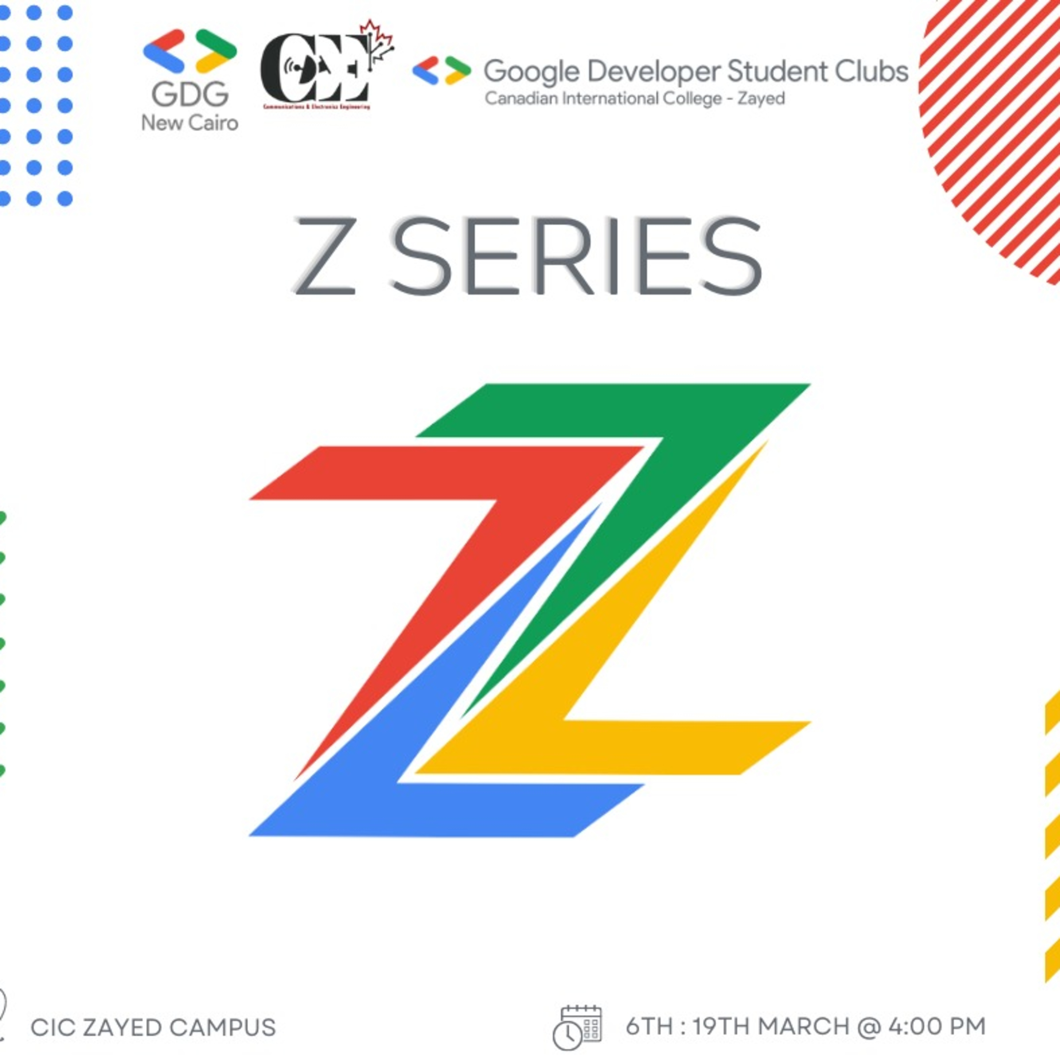 See The Z Series is a comprehensive program at Google Developer Groups GDG New Cairo