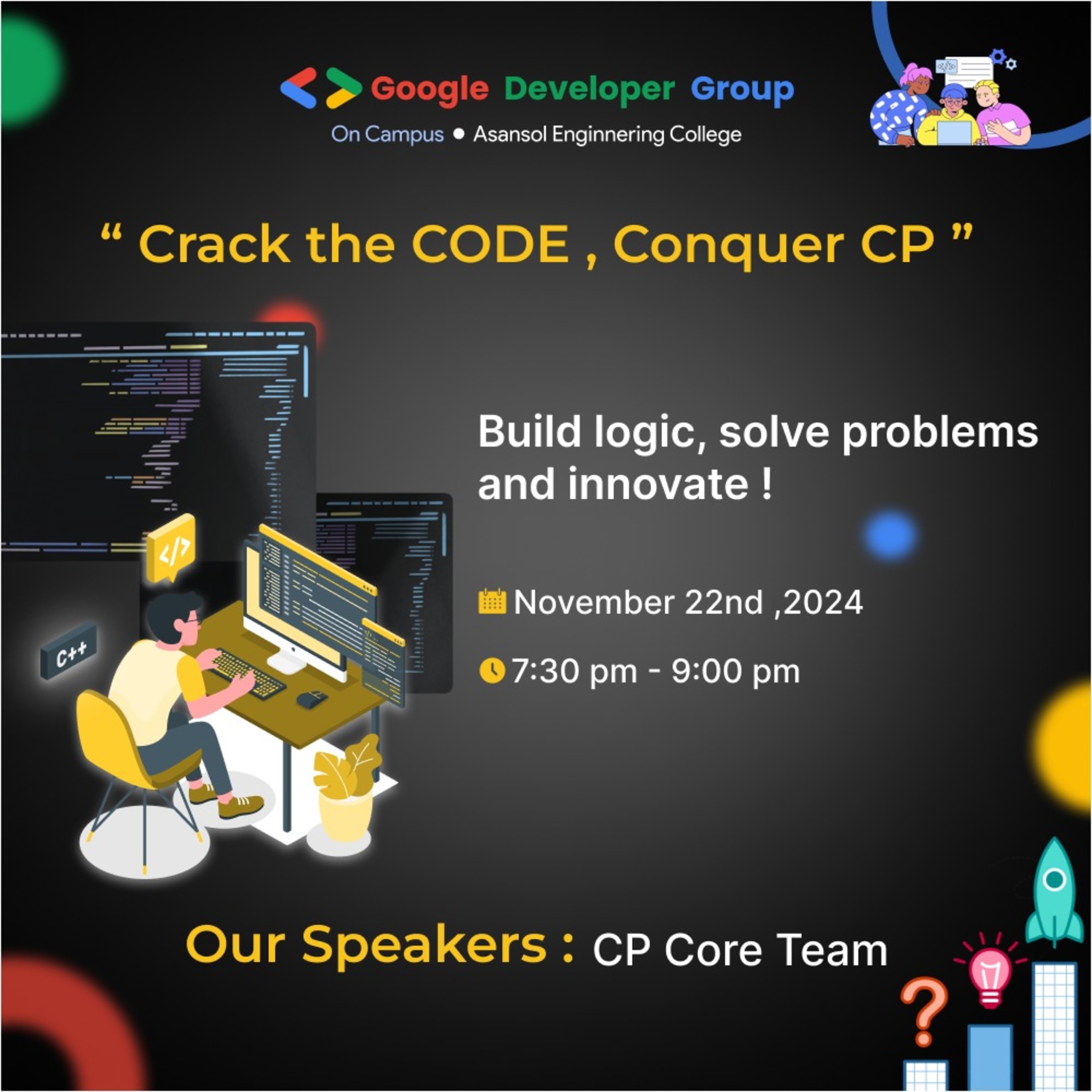 See Foundation of programming at Google Developer Groups GDG on Campus Asansol Engineering ...