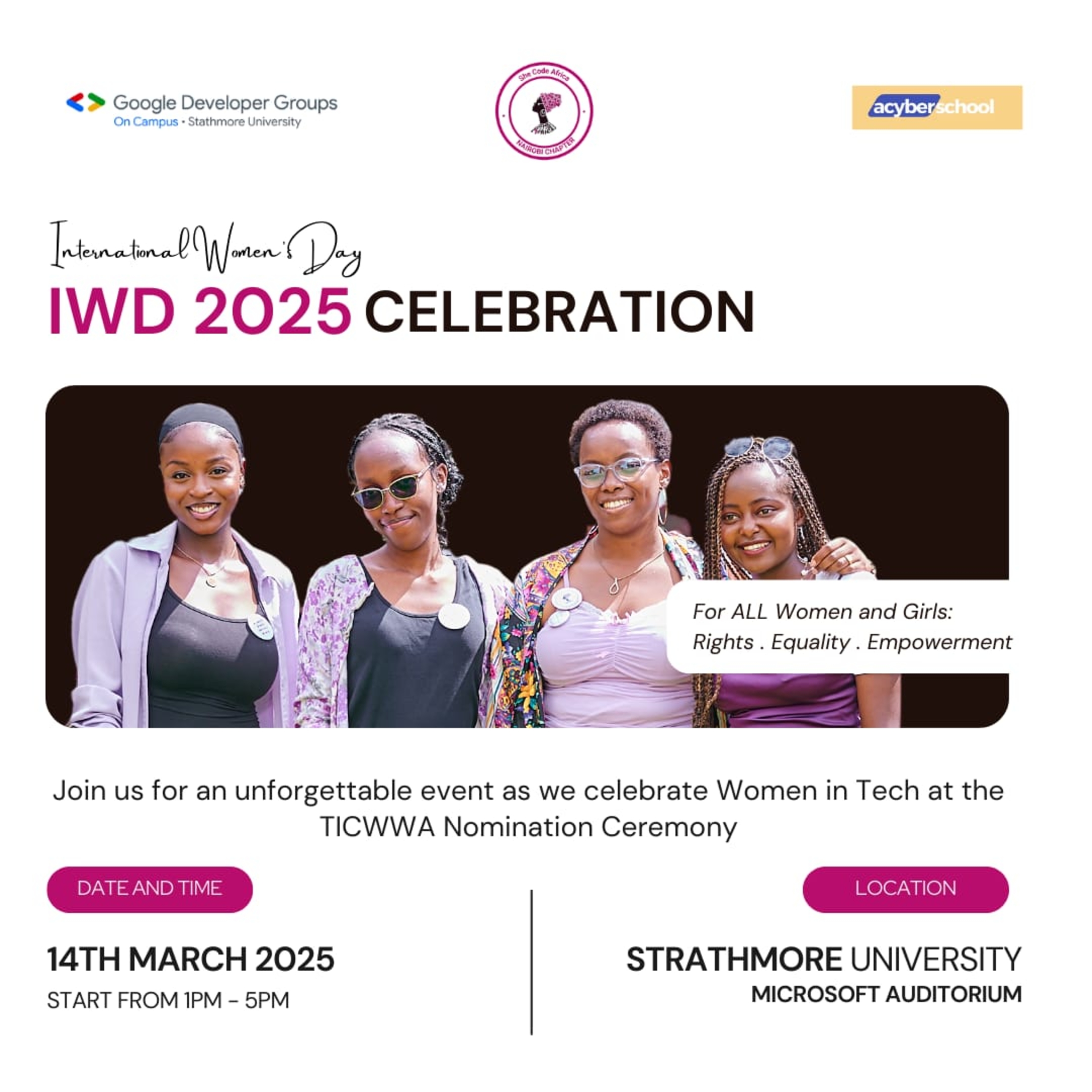 See IWD 2025 Celebration at Google Developer Groups GDG on Campus ...