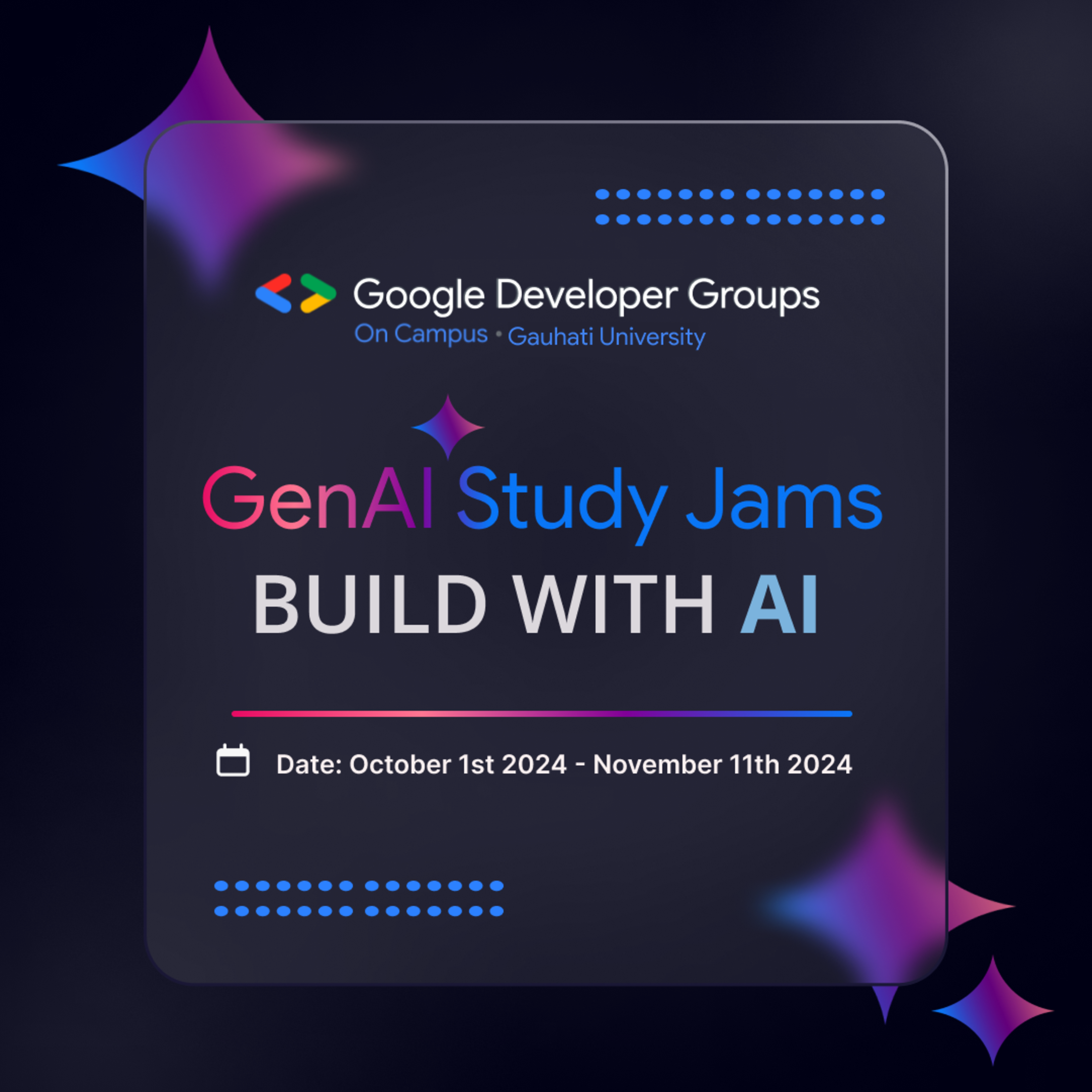 See Build with AI | GenAI Study Jams at Google Developer Groups GDG on ...