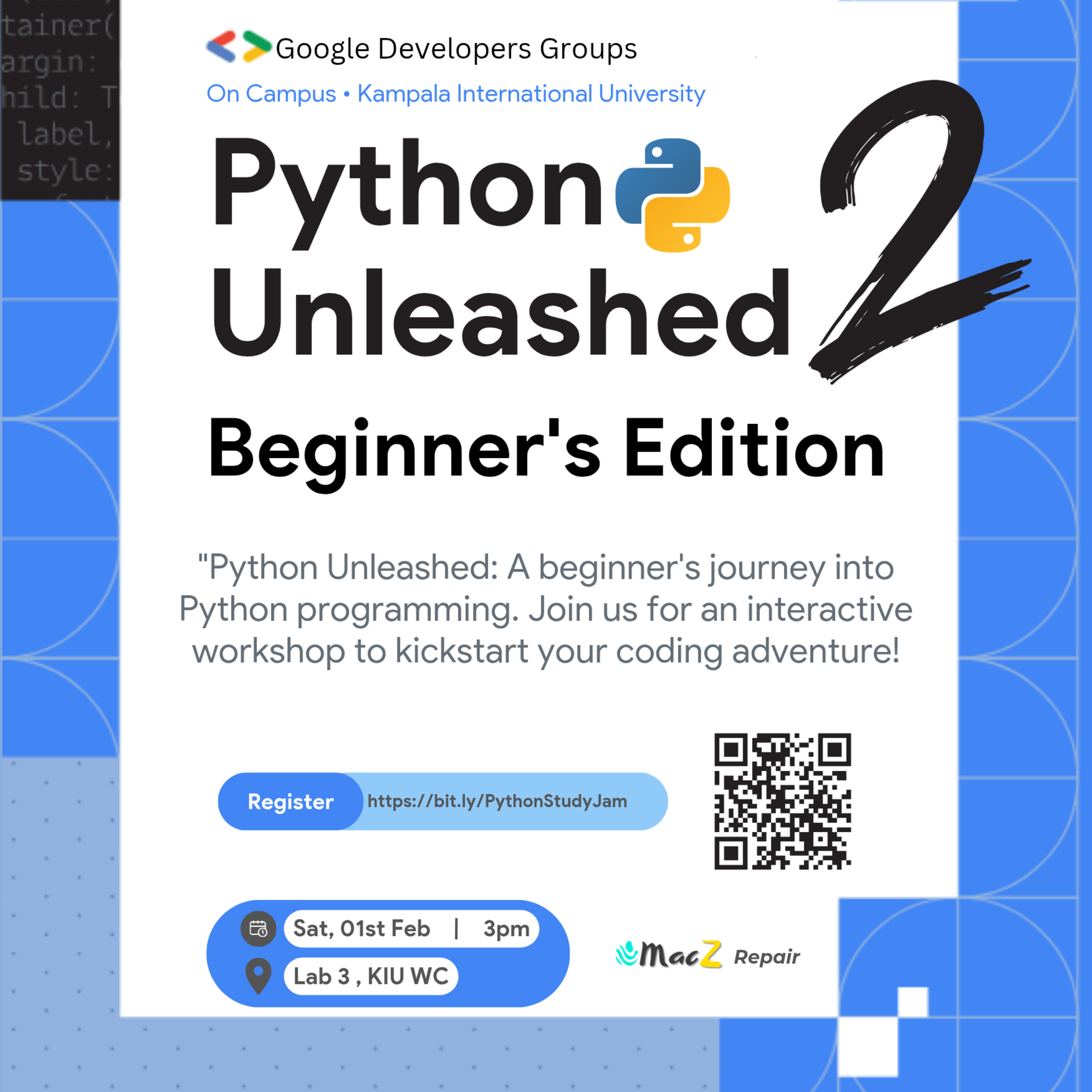 See Python Study Jam Day 1 at Google Developer Groups GDG on Campus ...