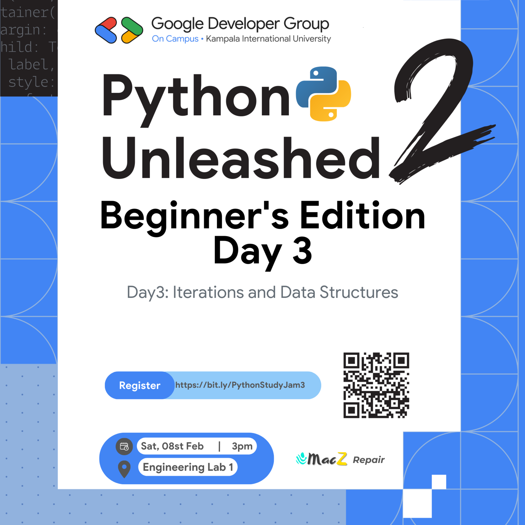 See Python Unleashed v2.0: Day 3 at Google Developer Groups GDG on ...