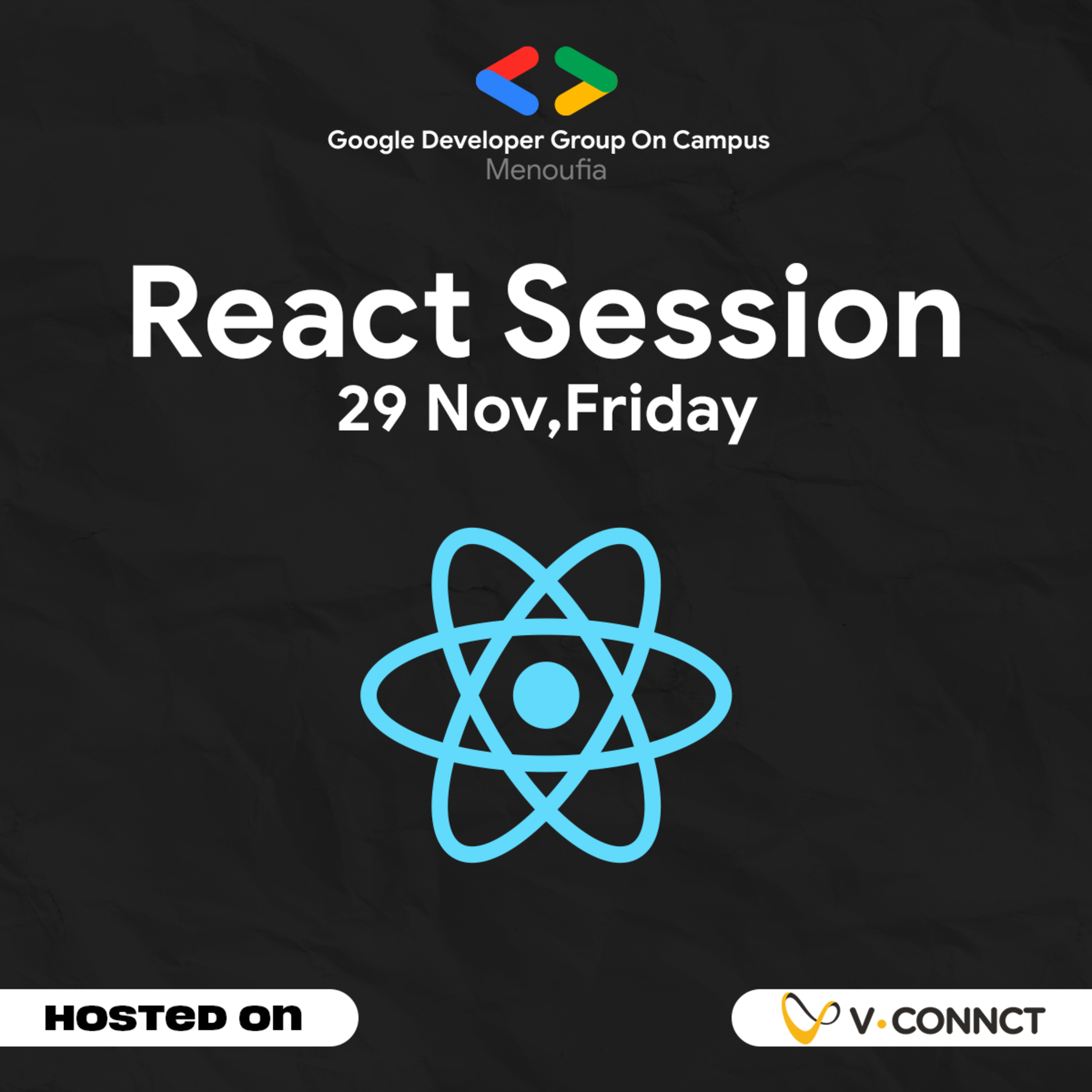 See React Session at Google Developer Groups GDG on Campus Menoufia ...