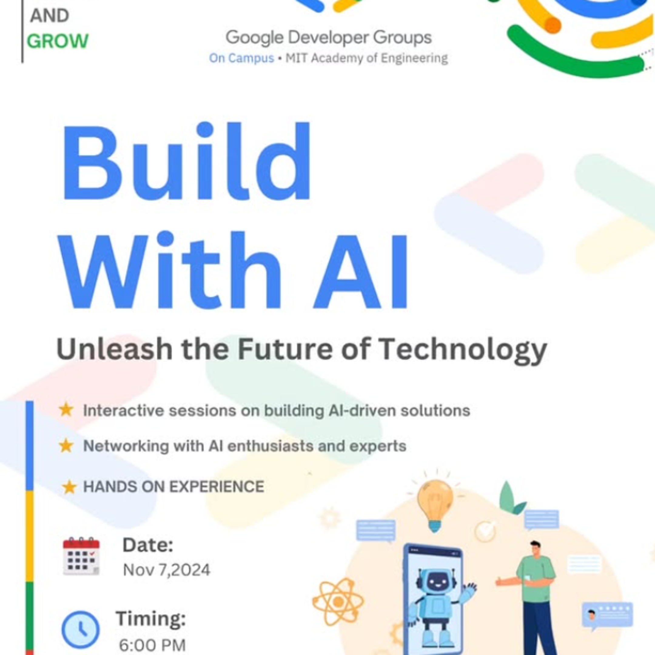 See Build with AI at Google Developer Groups GDG on Campus MIT Academy ...