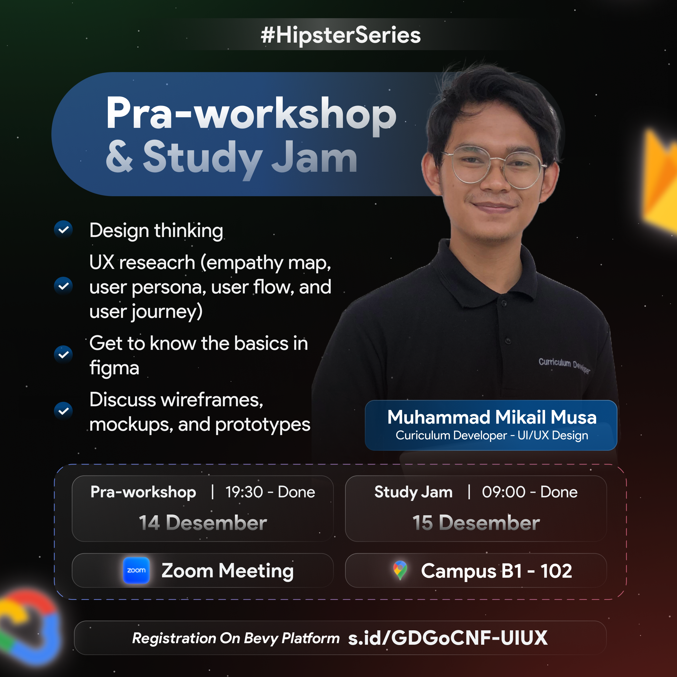 See Study Jam: “ UI/UX - A Deep Dive into UI/UX Design" at Google ...