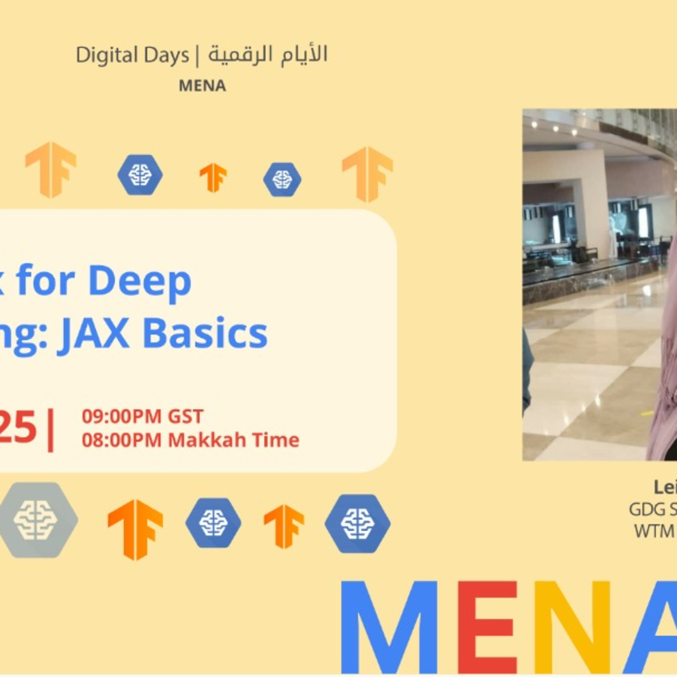 See Jax for Deep Learning: Jax Basics at Google Developer Groups GDG SBA