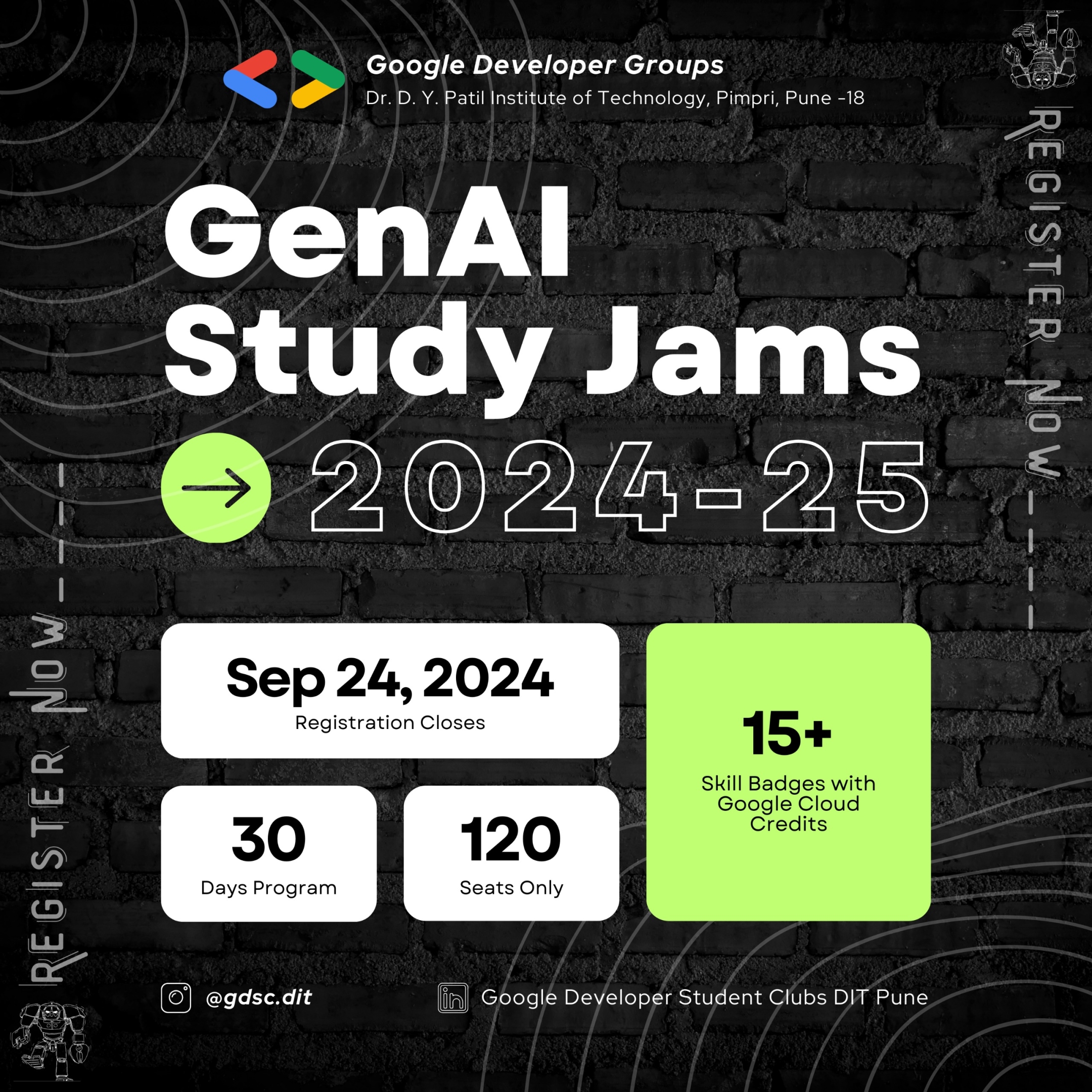 See Gen AI Study Jams -Info and Registration Session at Google ...