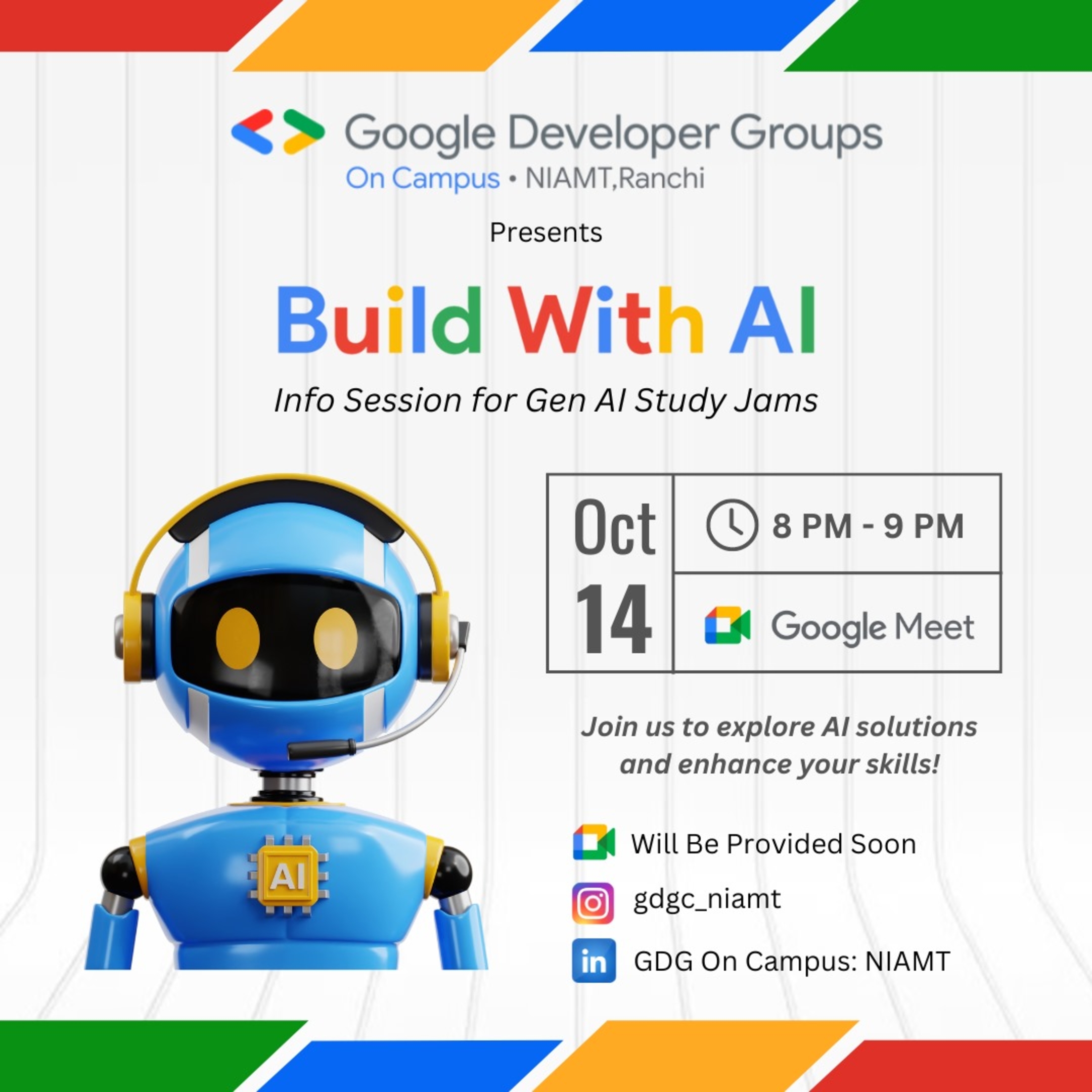 See Build With AI - Info Session on Gen AI Study Jams at Google ...