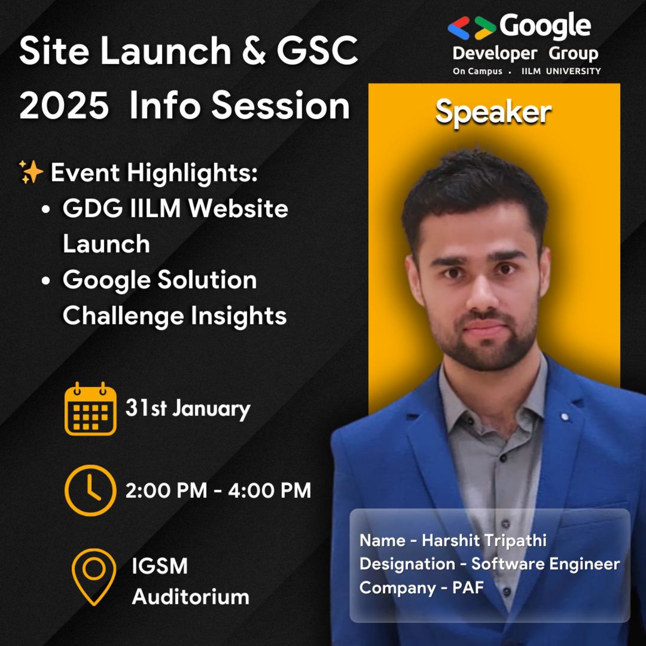 See GDG IILM Website Launch & Google Solution Challenge Info Session🚀 ...