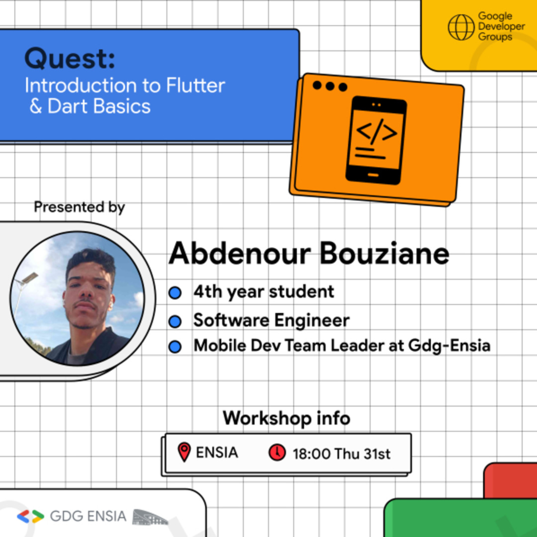 See Introduction to Flutter & Dart Basics at Google Developer Groups ...