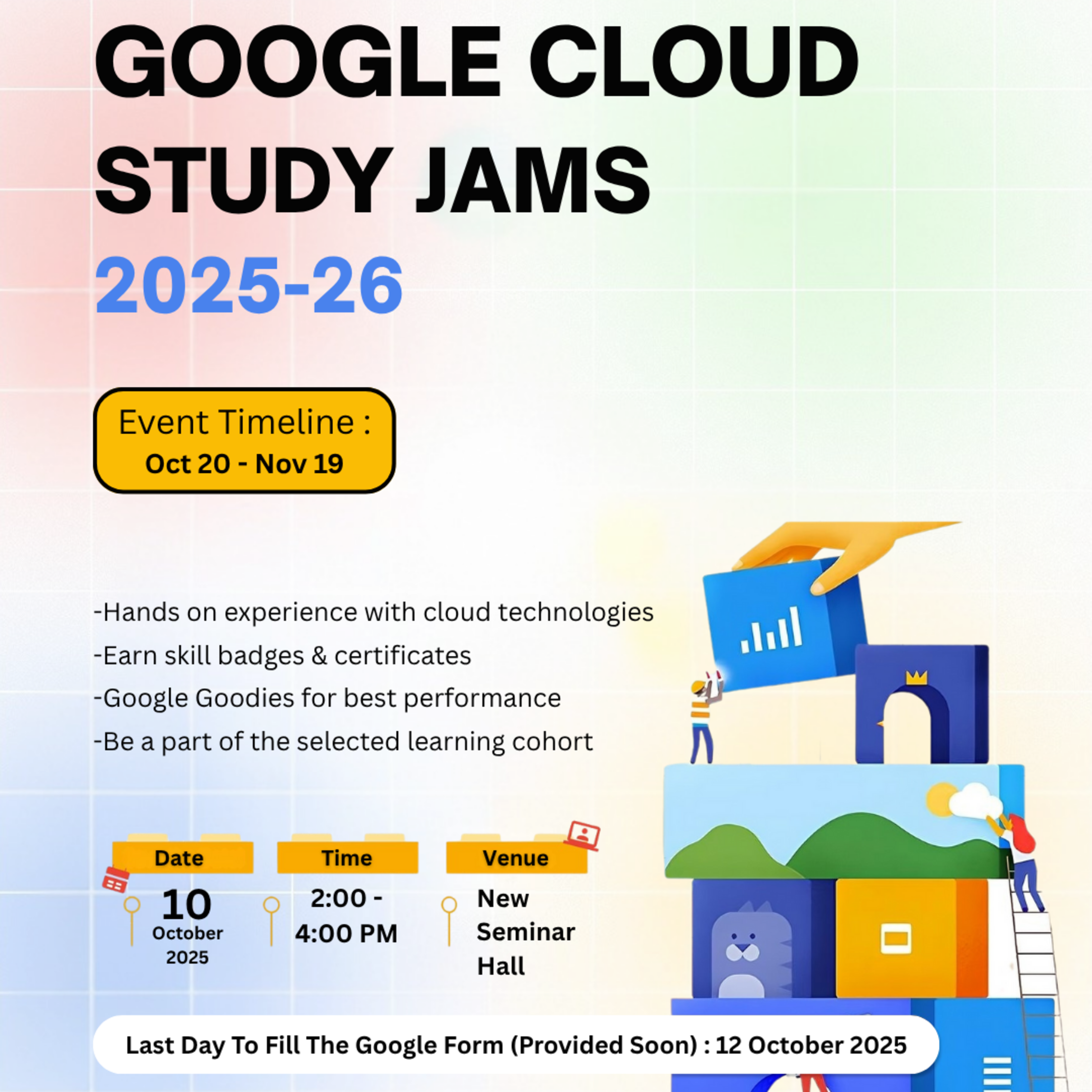 See Google Cloud Study Jam Workshop: Kickstart Your Cloud Journey! at ...