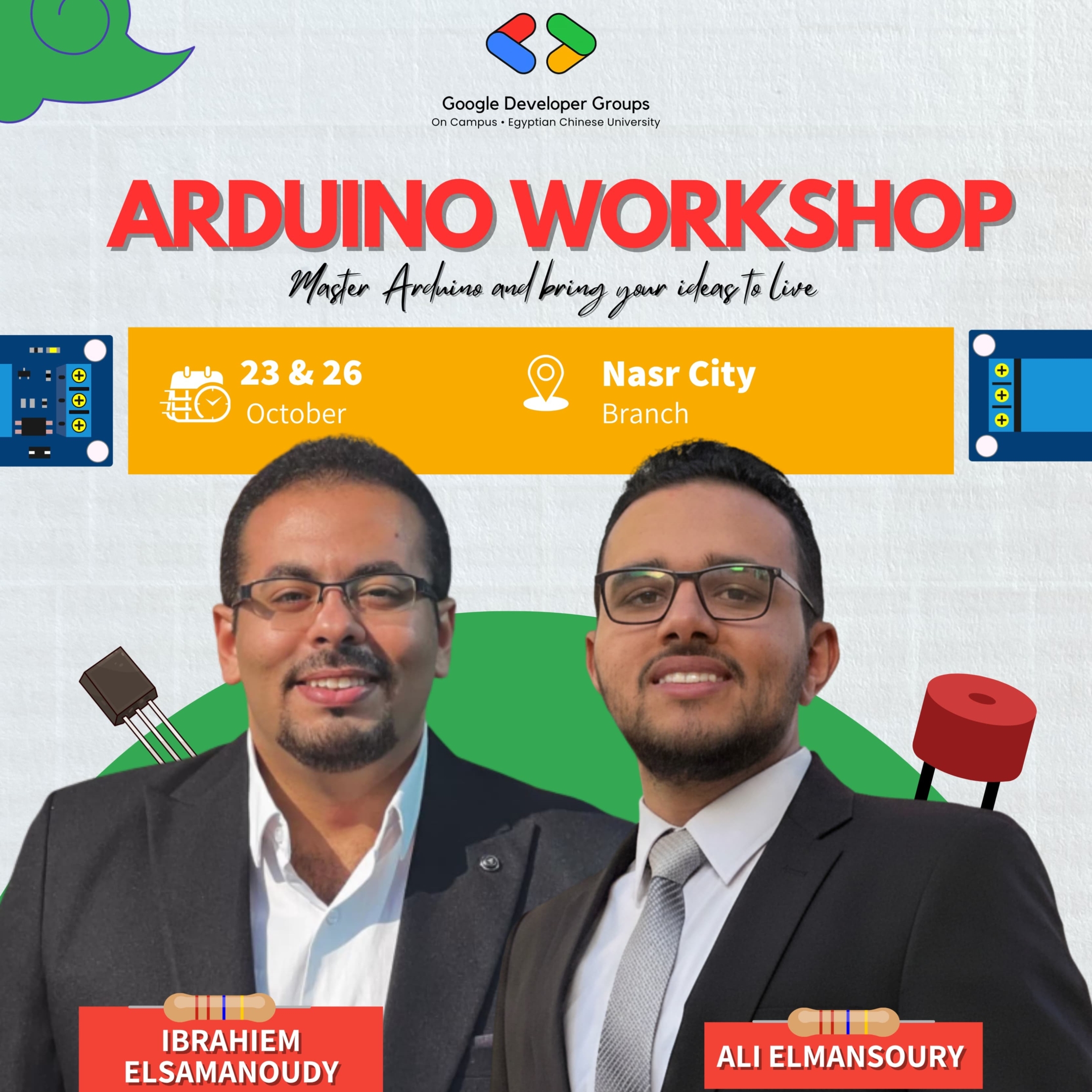 See Arduino Workshop Part 2 at Google Developer Groups GDG on Campus Egyptian Chinese University ...