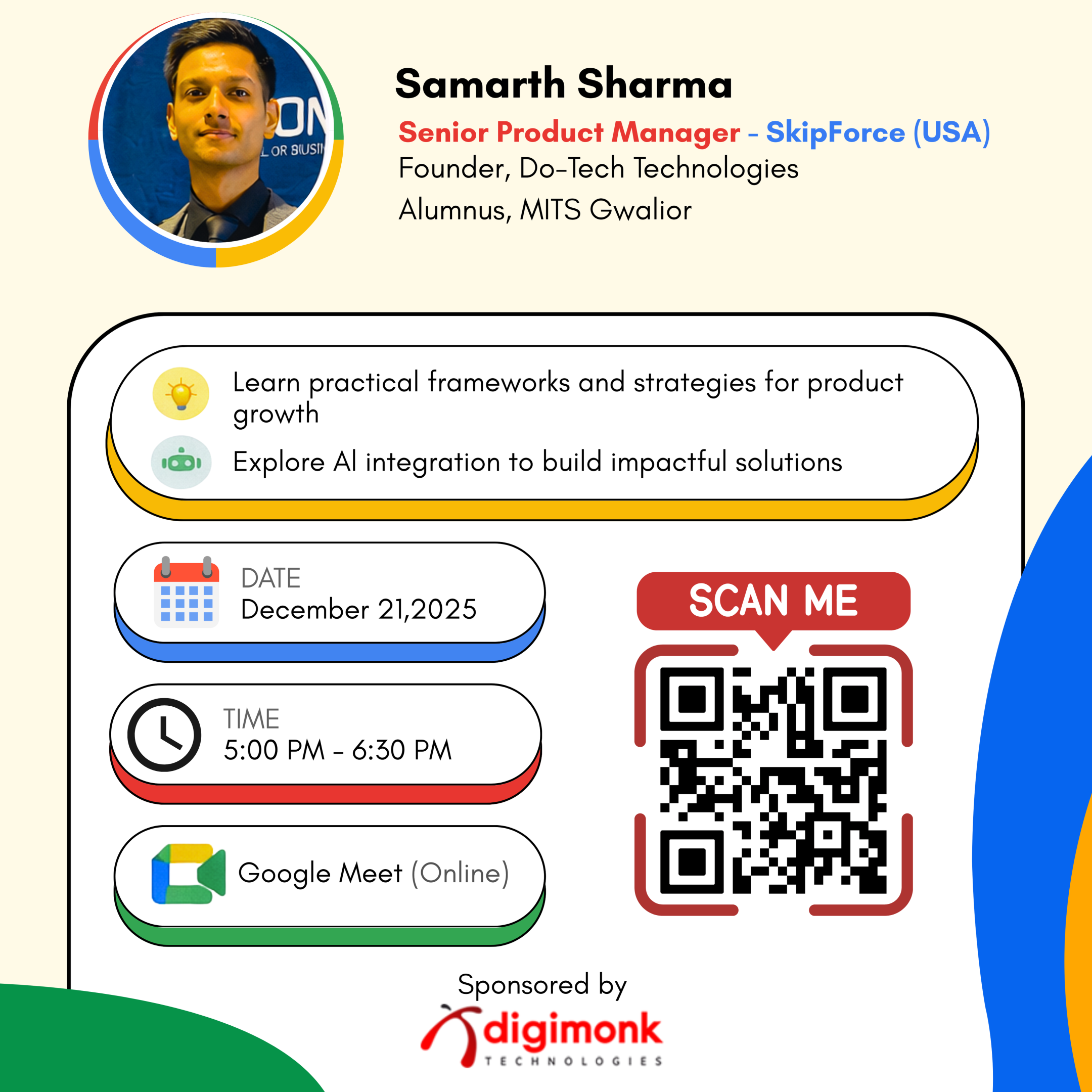 See DevSprint - Expert Session 1 (Samarth Sharma) at Google Developer ...