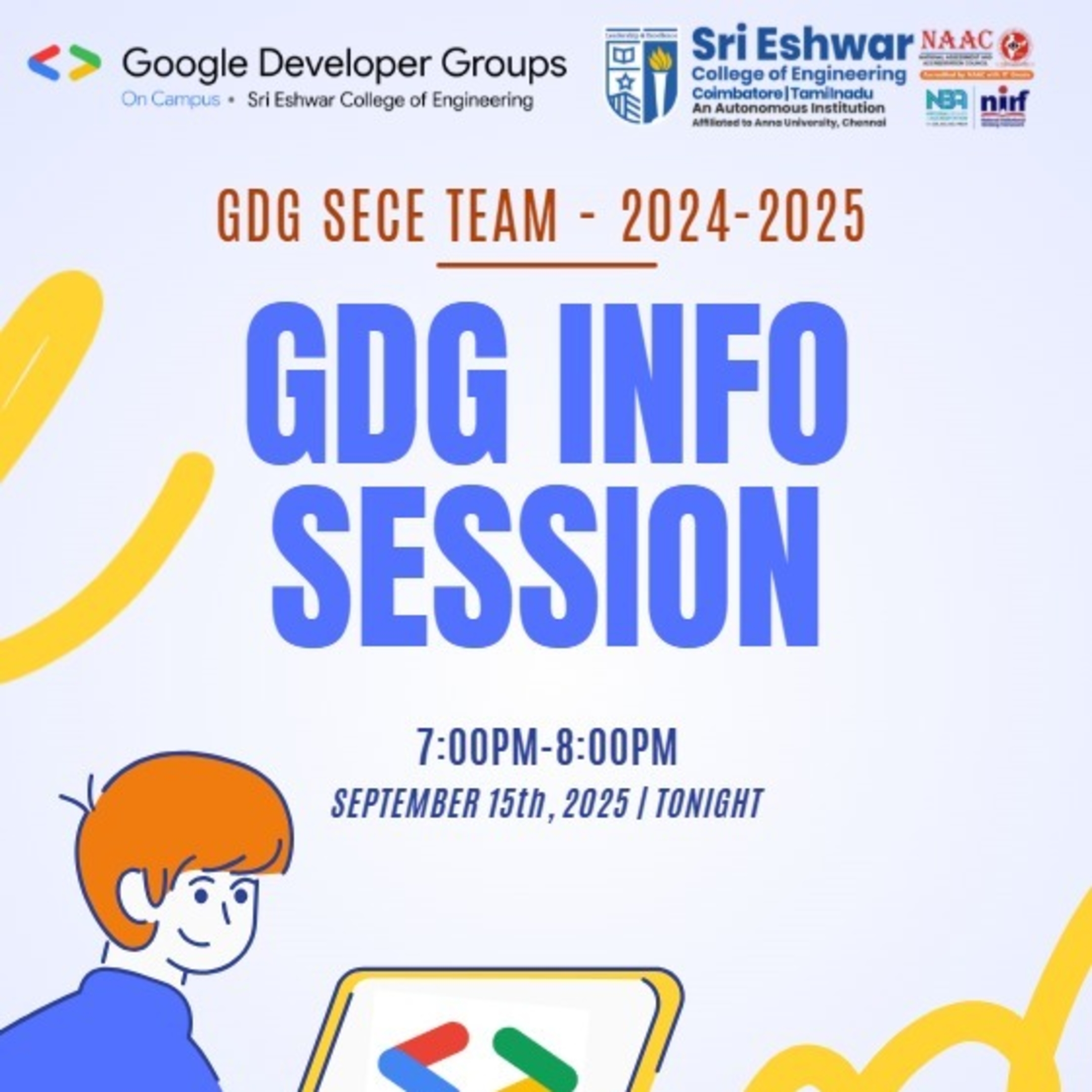 See GDG SECE Info Session 2025 at Google Developer Groups GDG on Campus Sri Eshwar College of ...