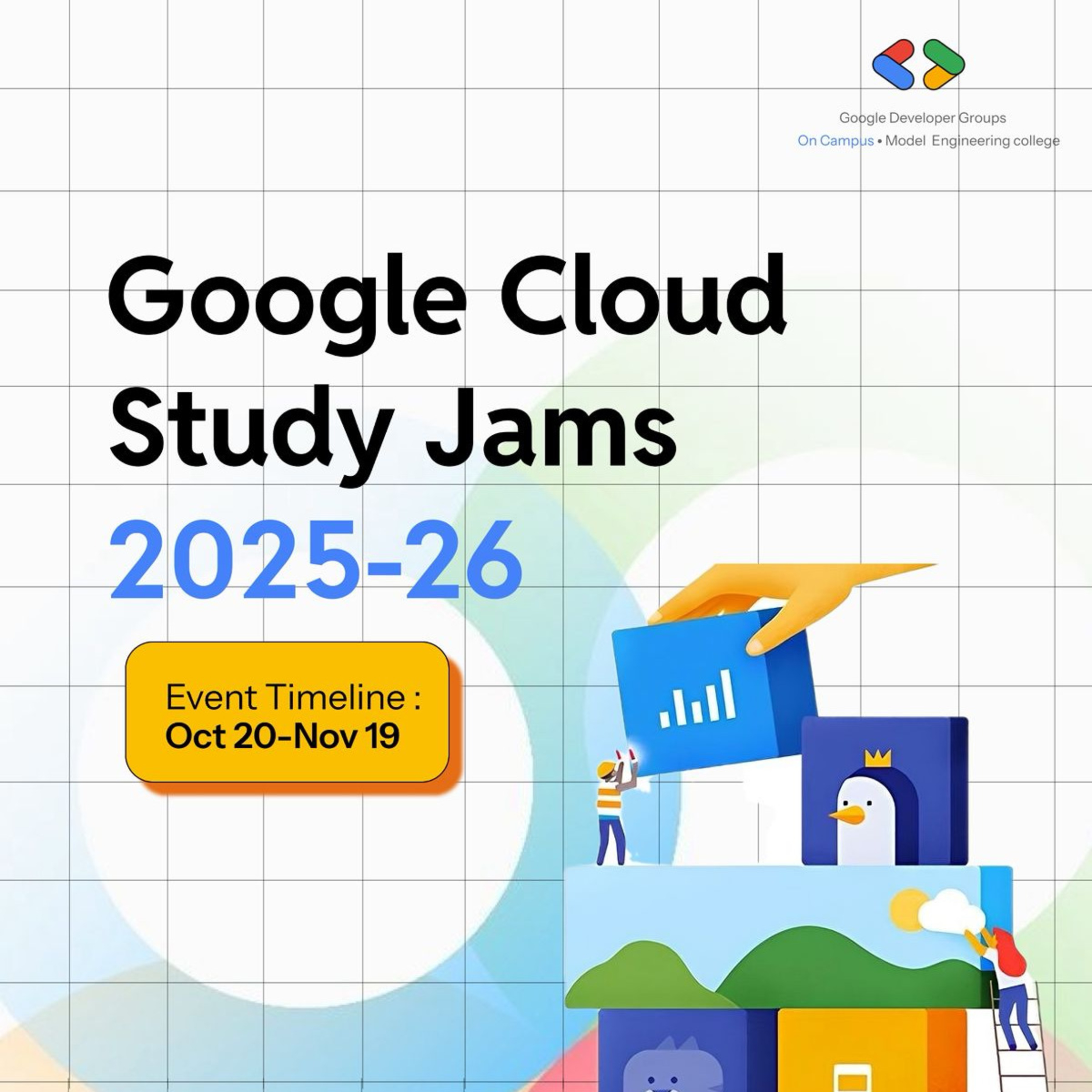 See Google Cloud Study Jam at Google Developer Groups GDG on Campus Model Engineering College ...