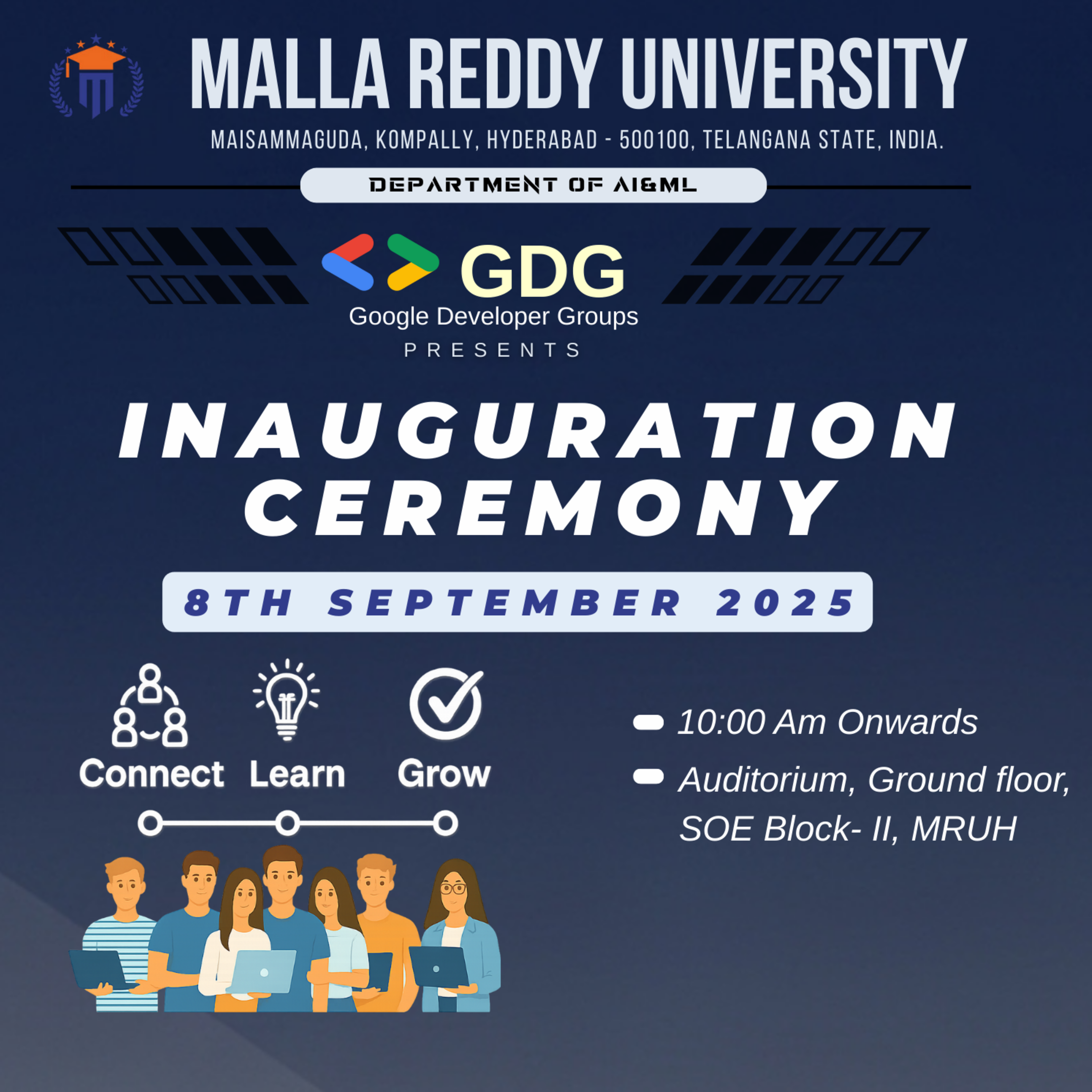 See Inaugural Ceremony: GDG On Campus Club 2025 at Google Developer Groups GDG on Campus Malla ...
