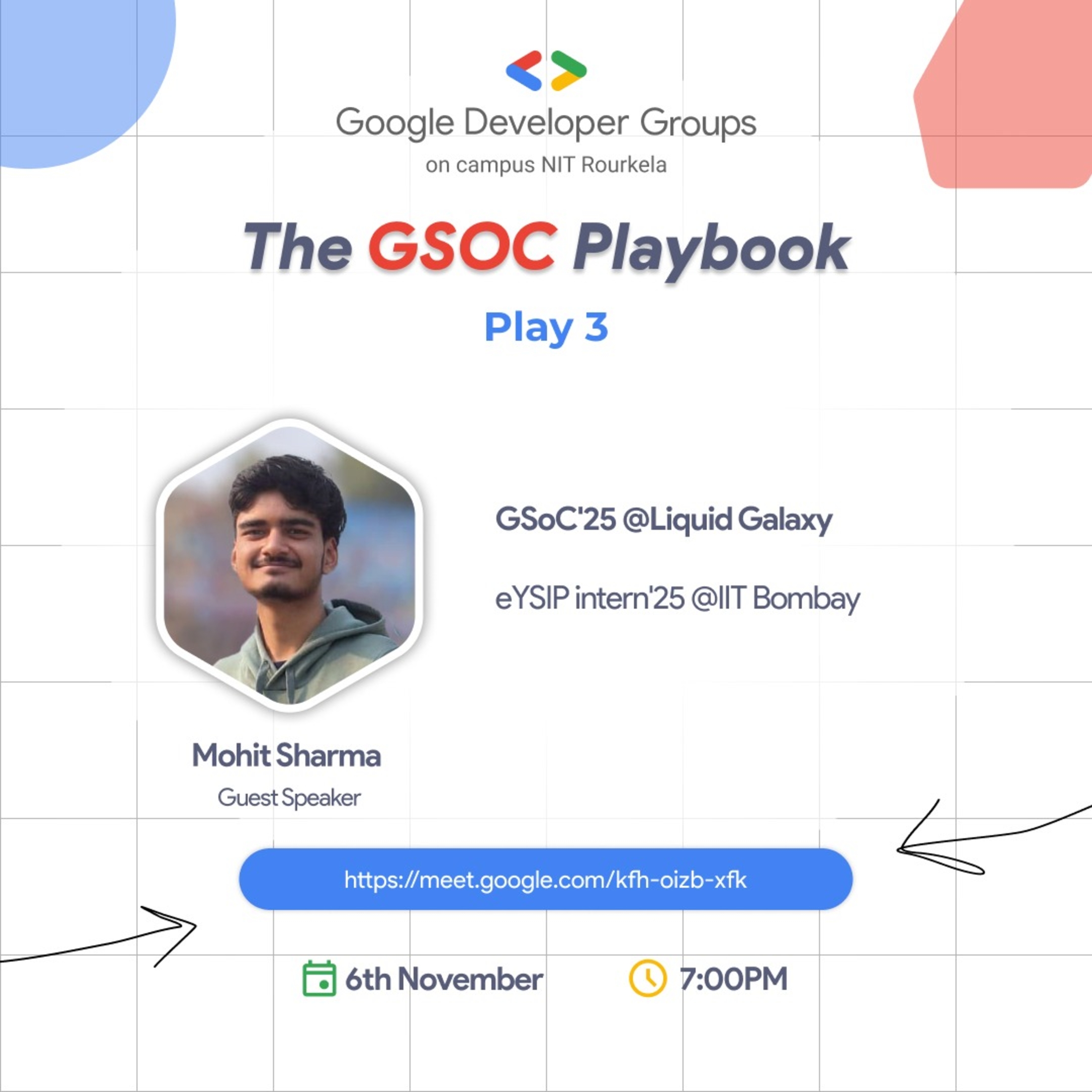 See 🎯 The GSOC Playbook — Play 3 at Google Developer Groups GDG on ...