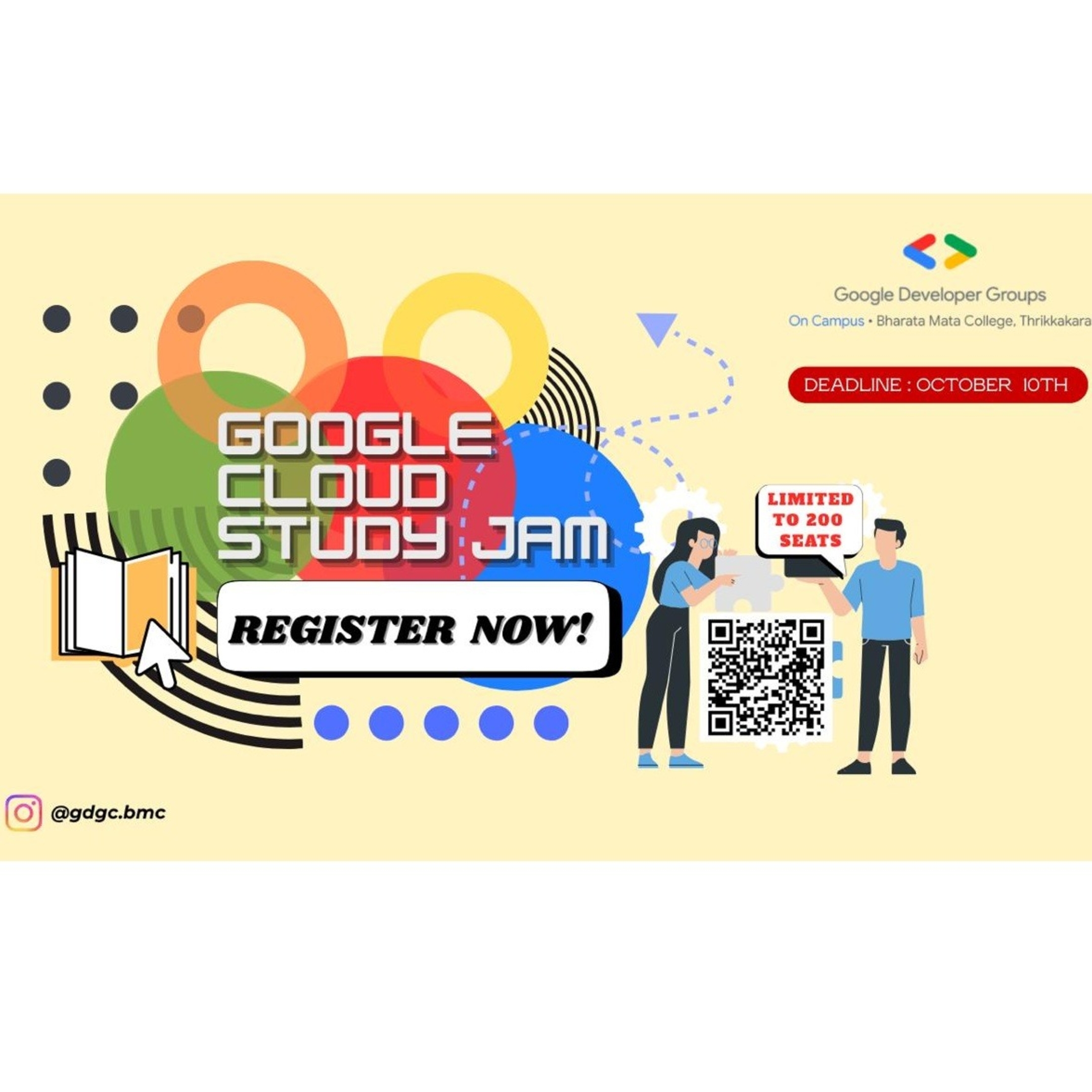 See Google Cloud Study Jam at Google Developer Groups GDG on Campus Bharata Mata College ...