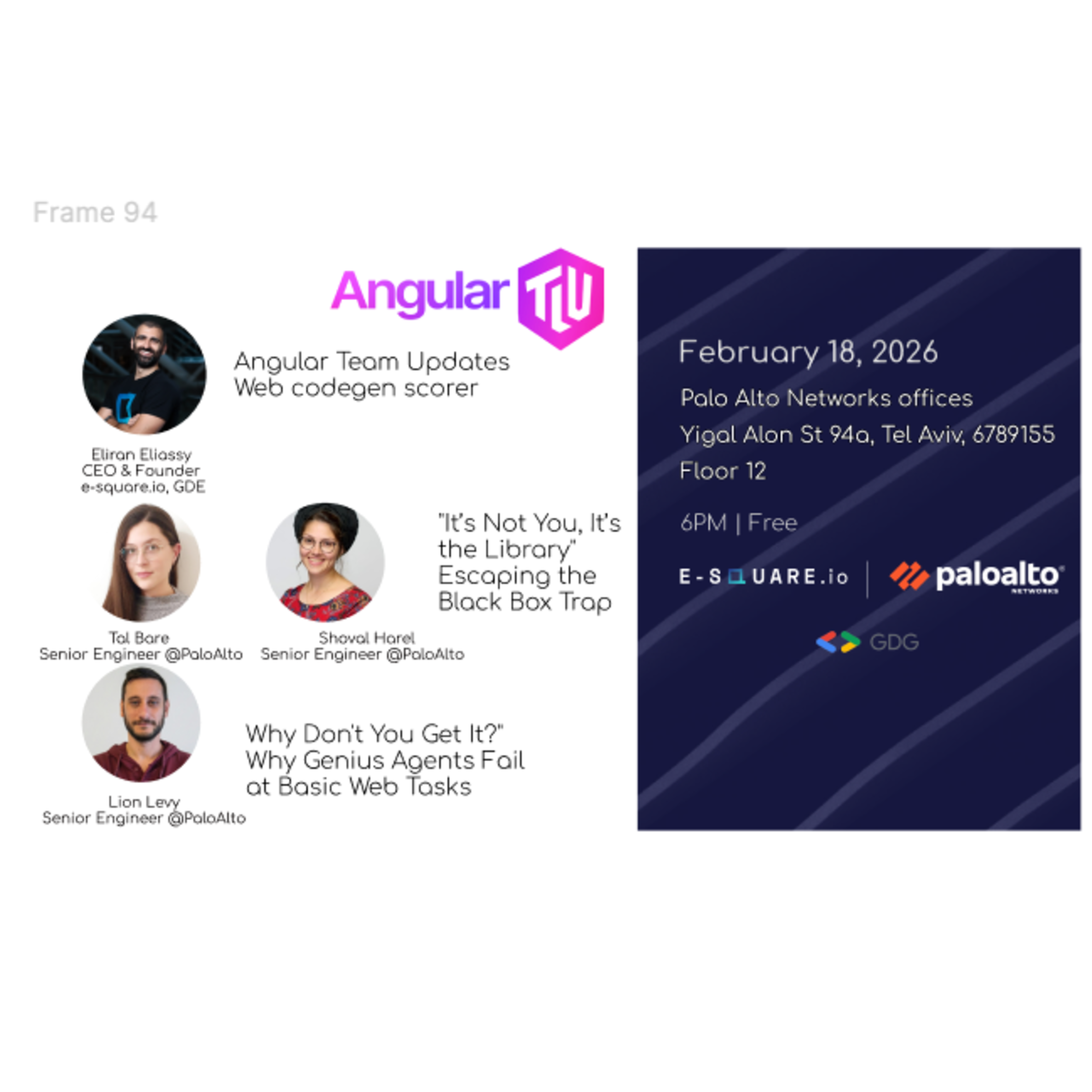 See Angular TLV - February 2026 Meetup at Google Developer Groups GDG ...