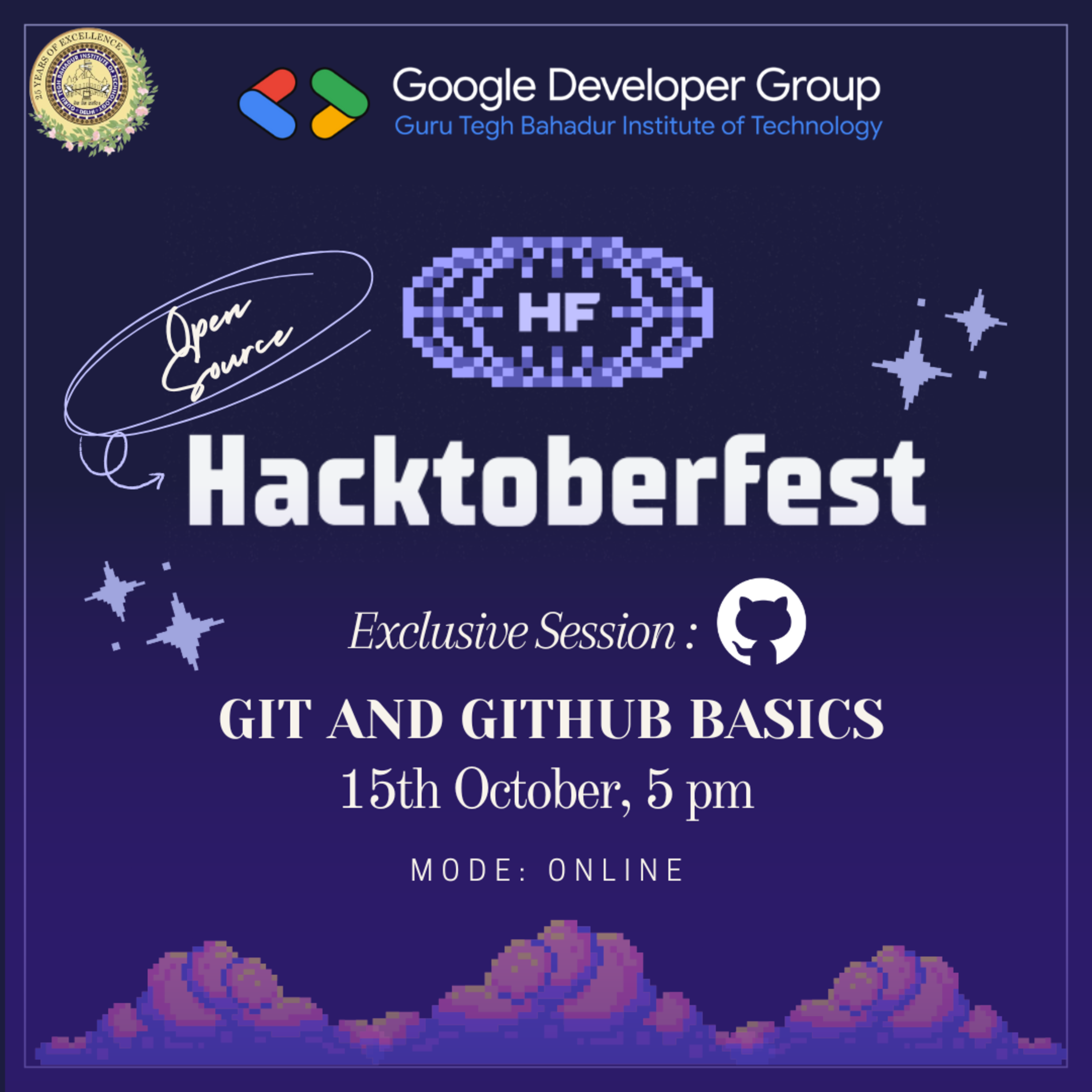 See Git and GitHub Basics + Hacktoberfest at Google Developer Groups GDG on Campus Guru Tegh ...