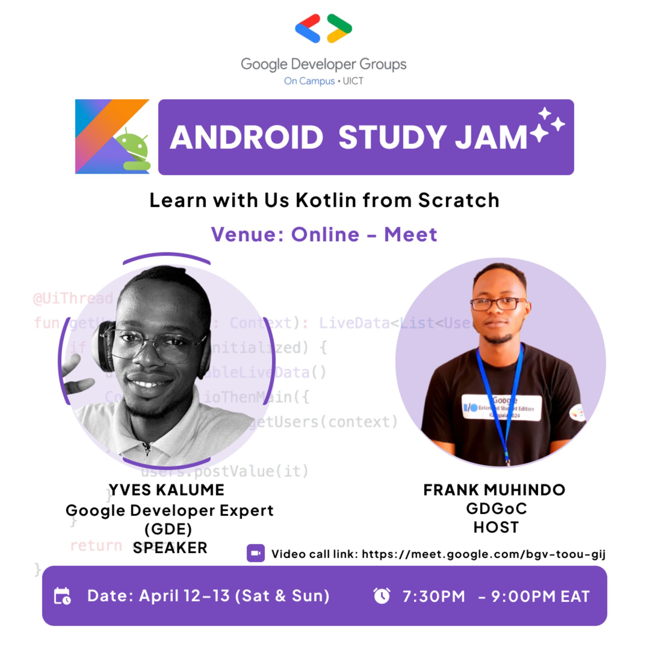 See Kotlin Mobile App Development Session at Google Developer Groups GDG on Campus Uganda ...