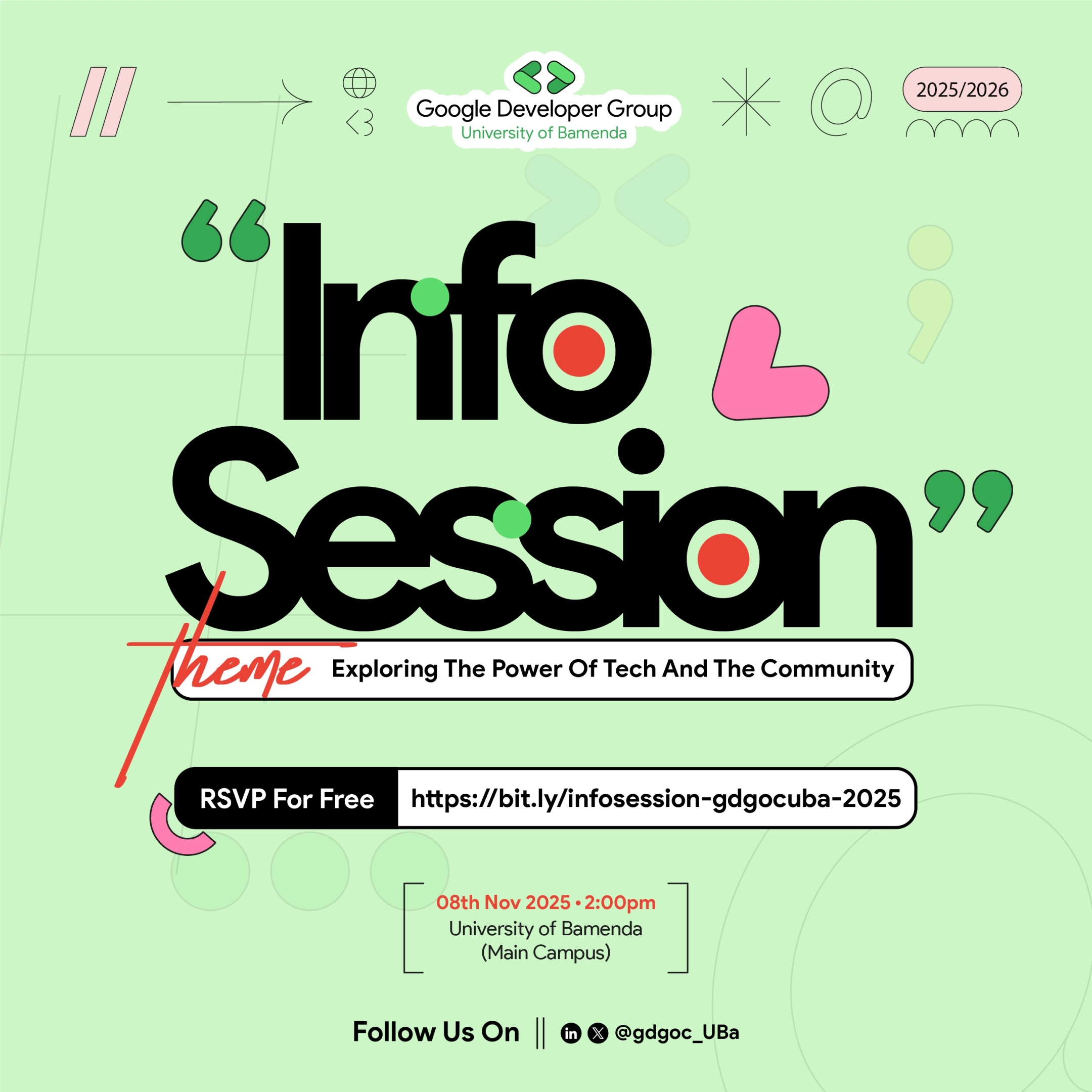 See Info Session at Google Developer Groups GDG on Campus The ...