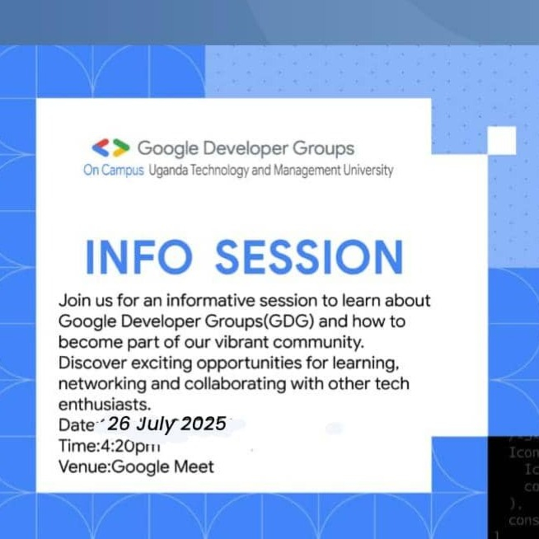 See GDG Info Session & Orientation at Google Developer Groups GDG on ...