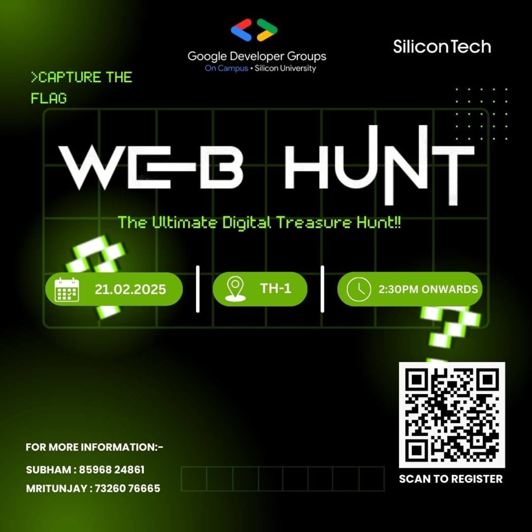 See Web Hunt at Google Developer Groups GDG on Campus Silicon University - Bhubaneswar, India