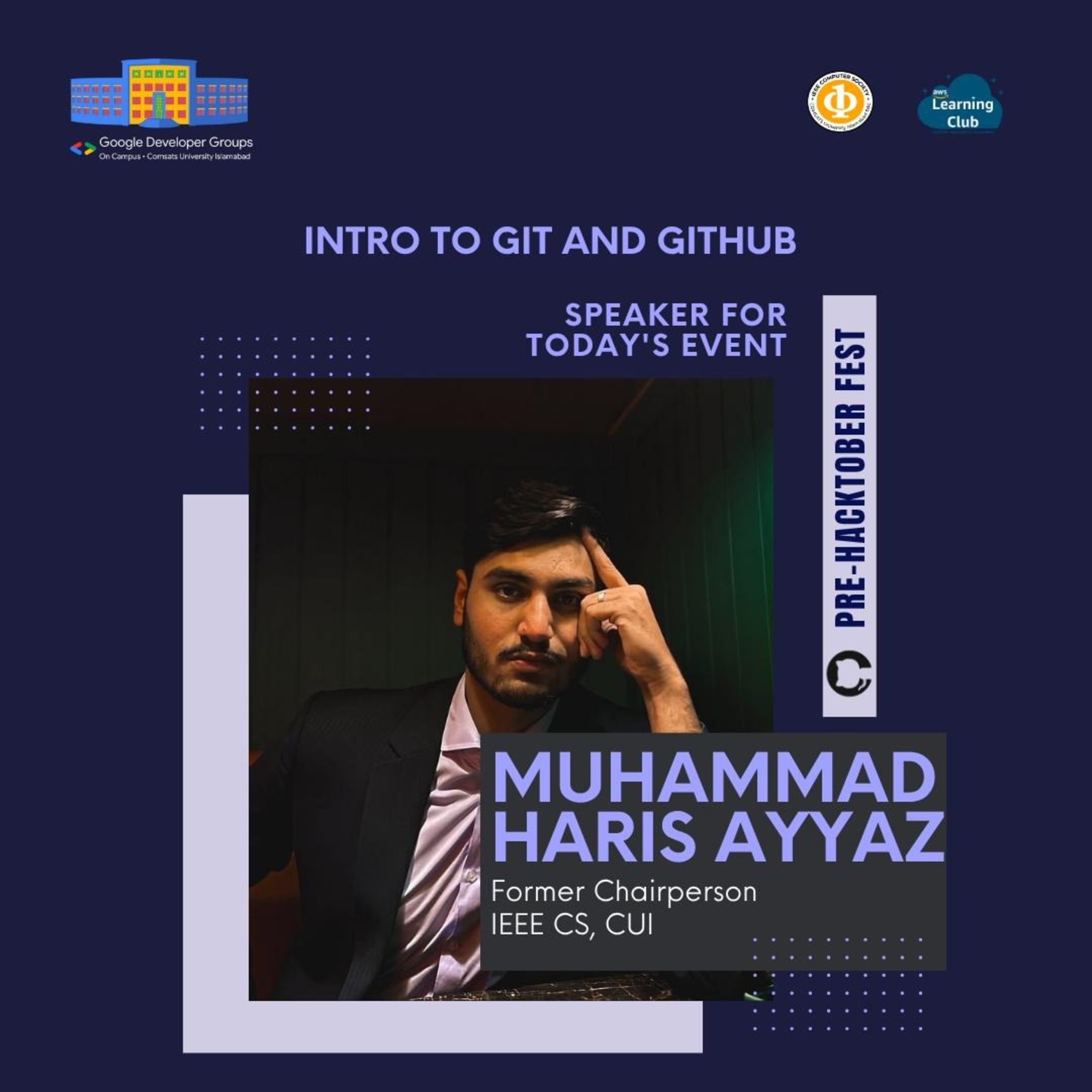 See Pre-Hacktoberfest 2025: Intro to Git & GitHub at Google Developer Groups GDG on Campus ...