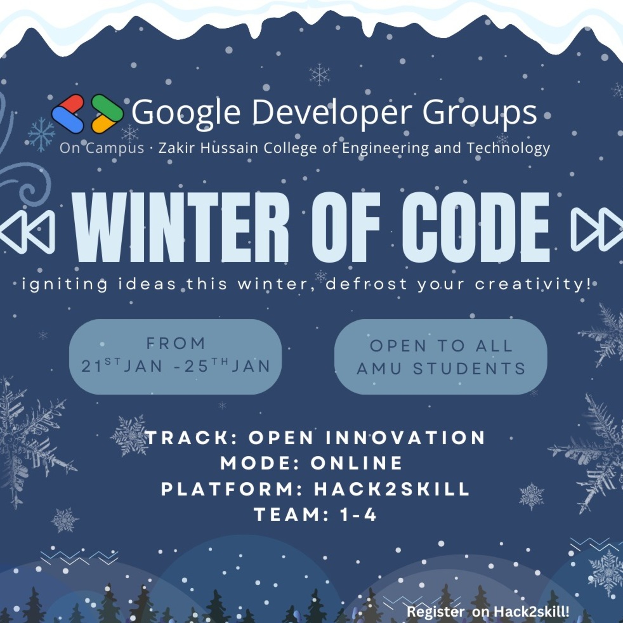 See GDGC Winter Of Code 2026 at Google Developer Groups GDG on Campus ...