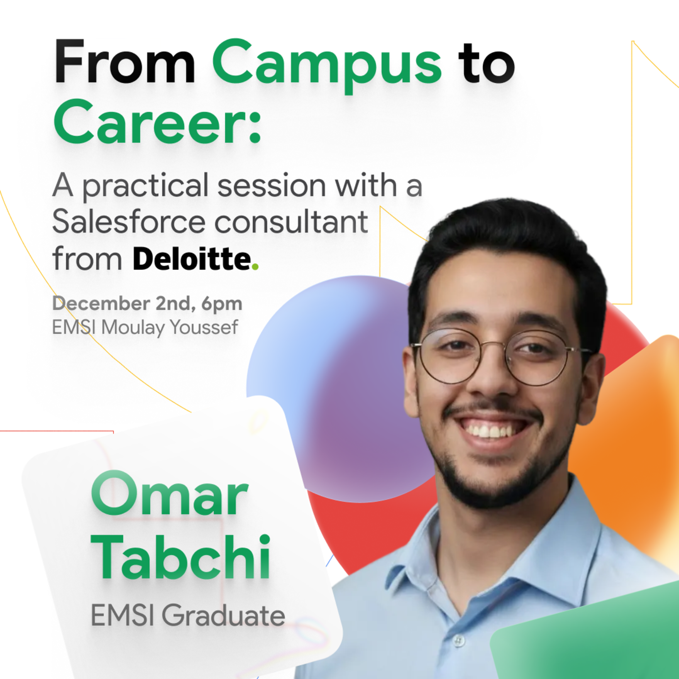 See From Campus to Career: A practical session with a Salesforce consultant from Deloitte at ...