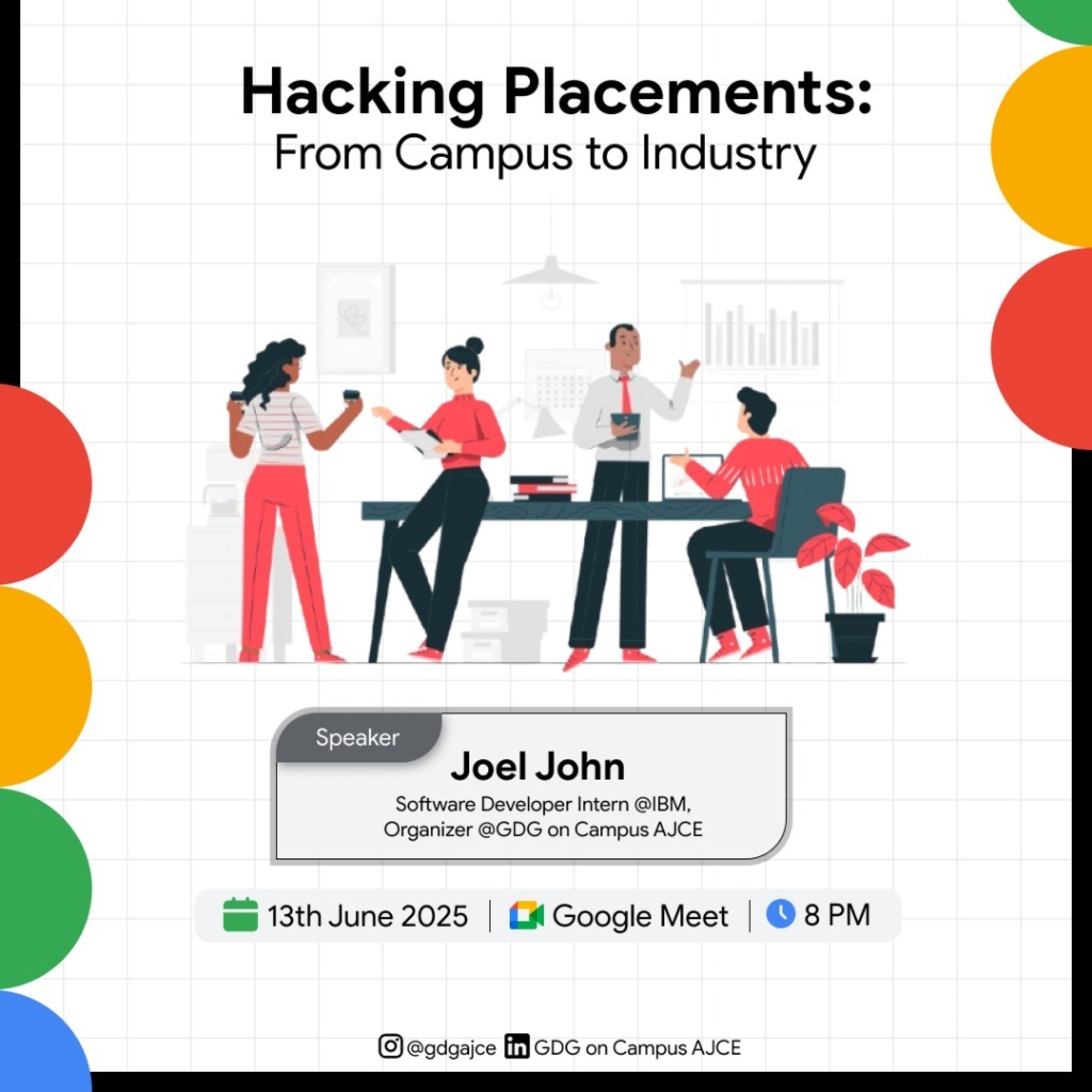 See Hacking Placements: From Campus to Industry at Google Developer Groups GDG on Campus Amal ...