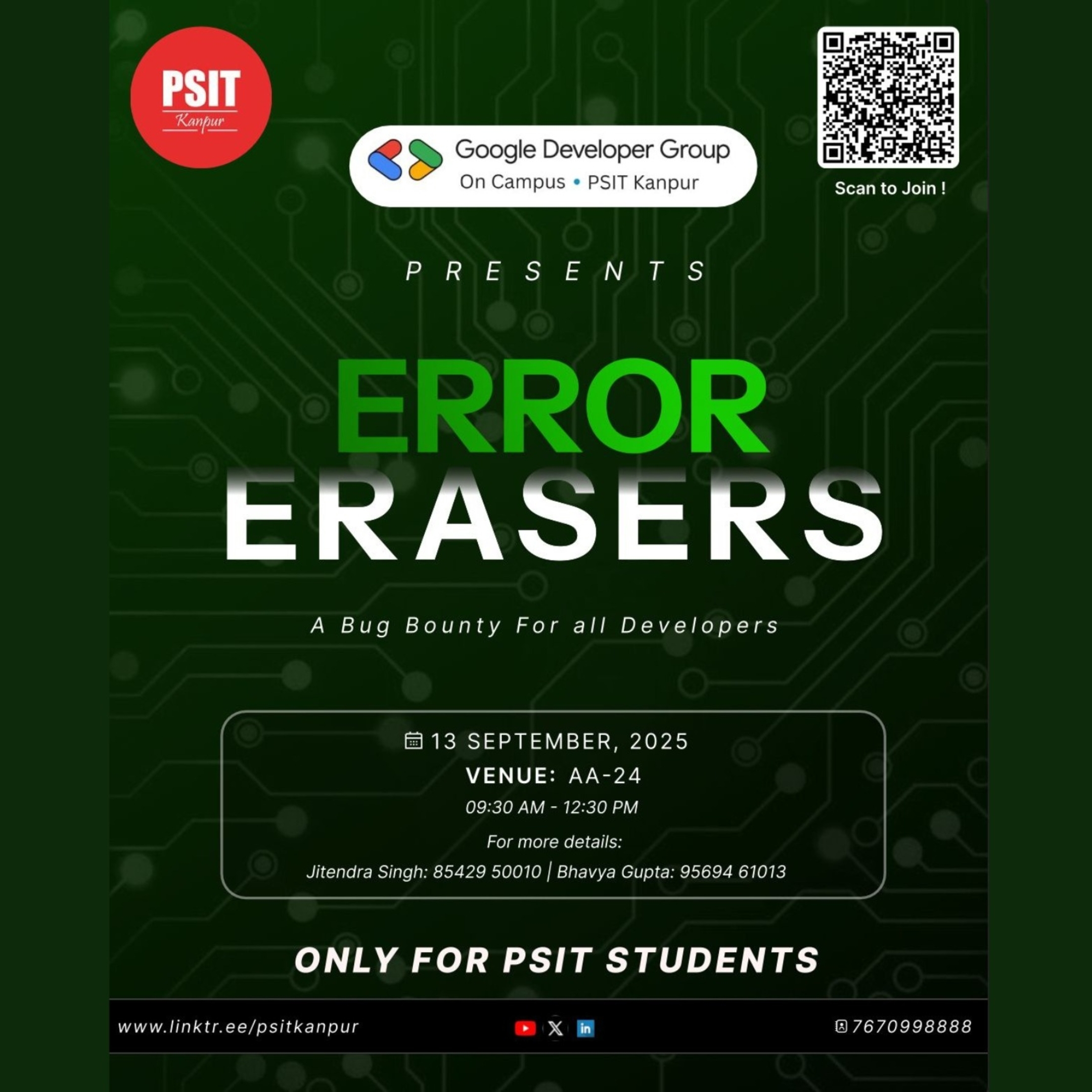 See Error Erasers: The Ultimate Debugging Challenge For PSITians at Google Developer Groups GDG ...