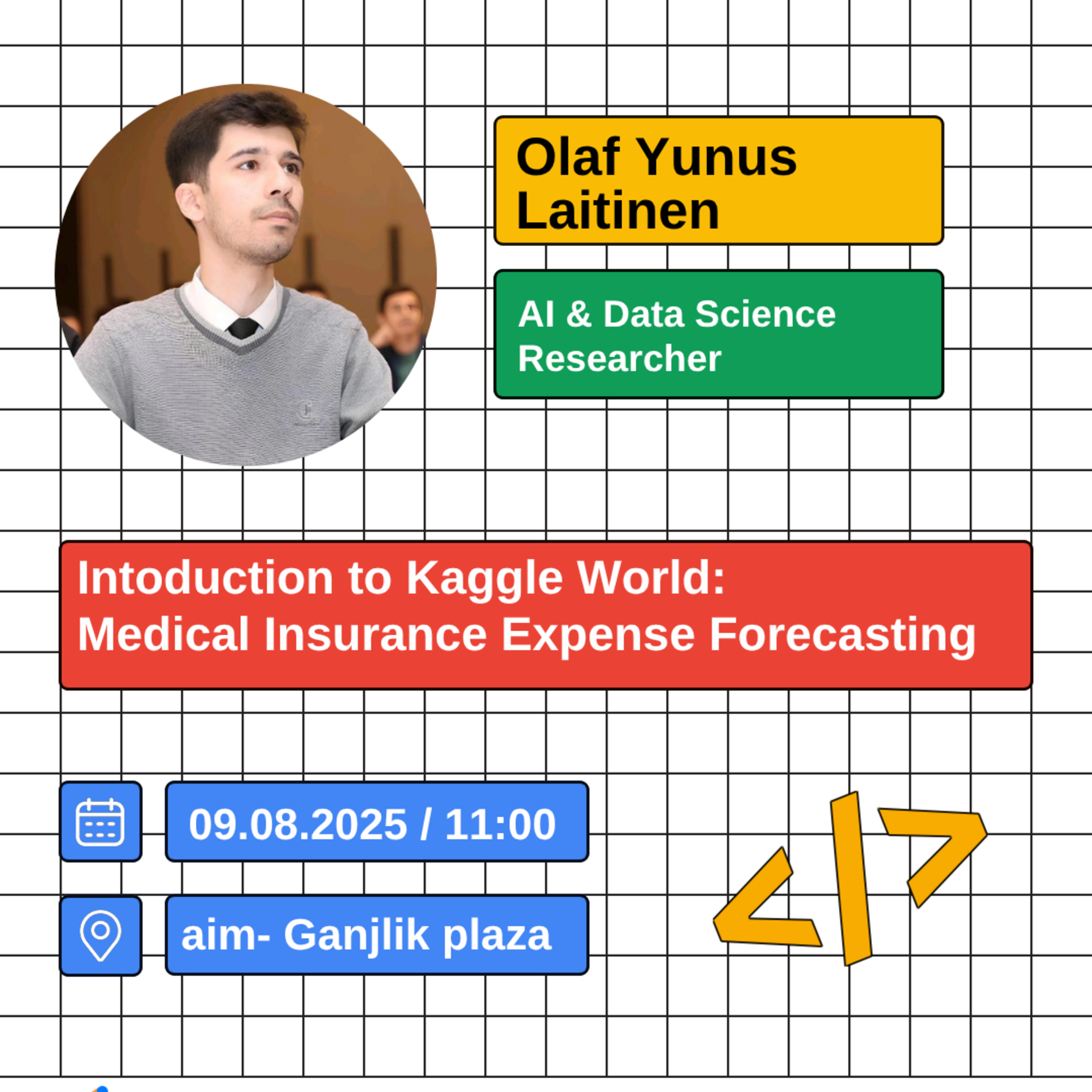 See Intoduction to Kaggle World: Medical Insurance Expense Forecasting at Google Developer ...
