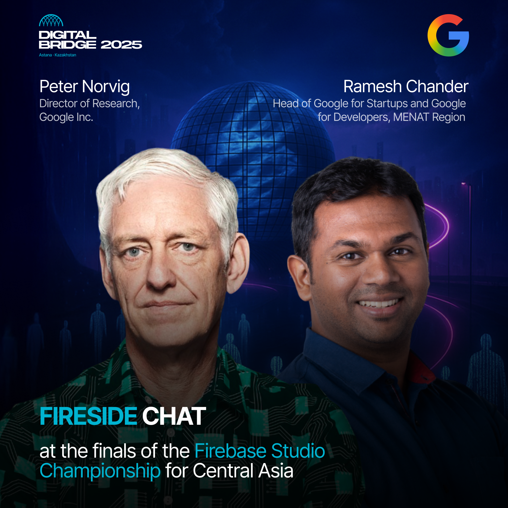 See Fireside Chat с Peter Norvig на Digital Bridge 2025! at Google Developer Groups GDG Nur ...