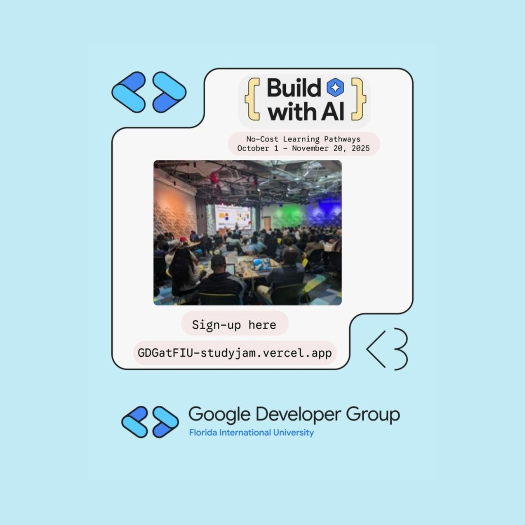 See Build with AI: Google Cloud Study Jam - Session 10.21.25 @ 2PM [ No-Cost Learning Pathways ...