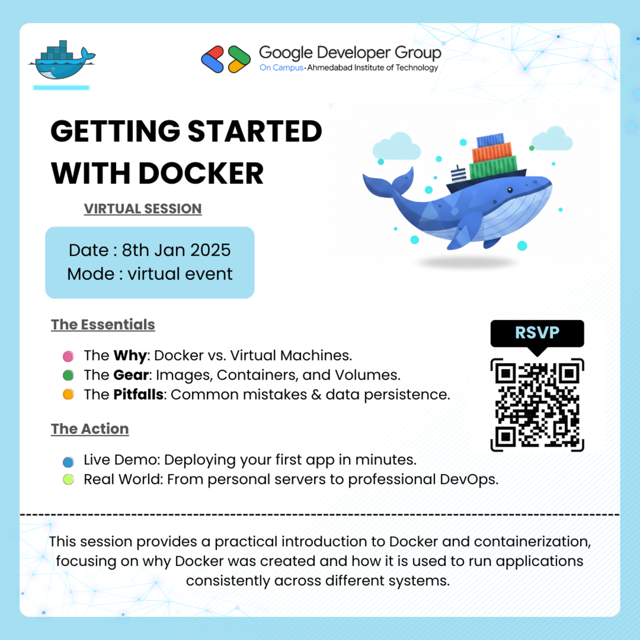 See Getting Started With Docker at Google Developer Groups GDG on Campus Ahmedabad Institute of ...