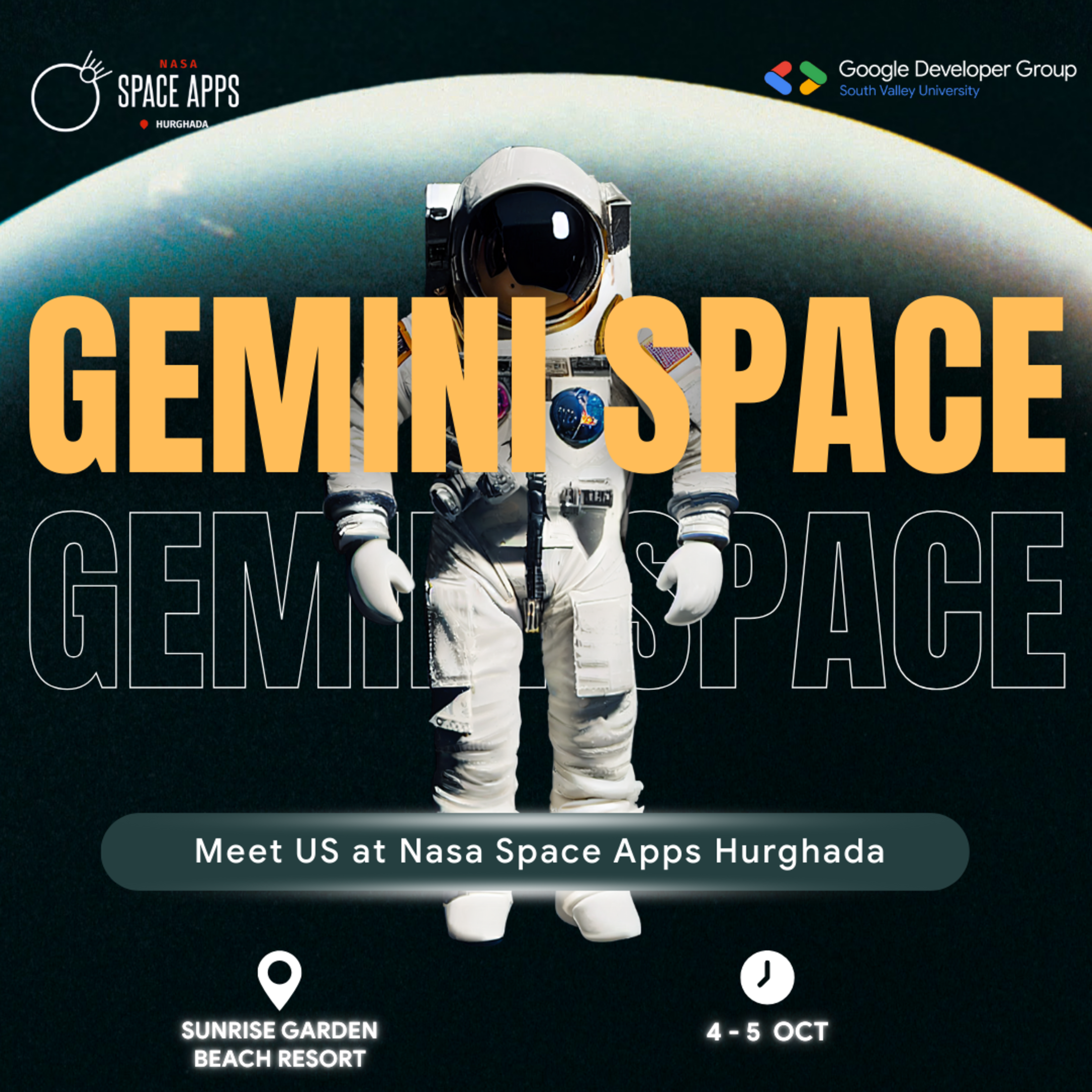 See Gemini Workshops at NASA Space Apps Hurghada at Google Developer Groups GDG on Campus South ...