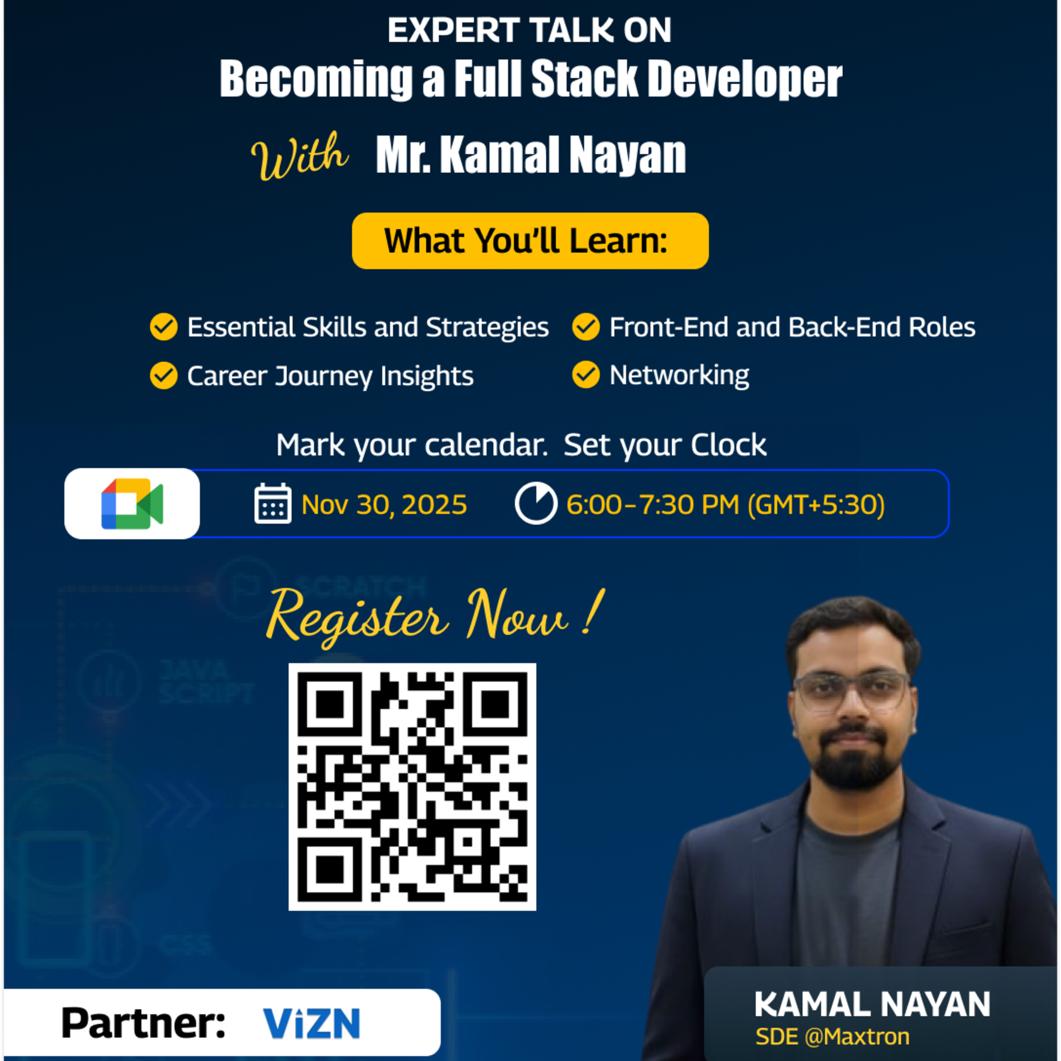 See Expert Talk: Becoming a Full Stack Developer with Mr Kamal Nayan at Google Developer Groups ...