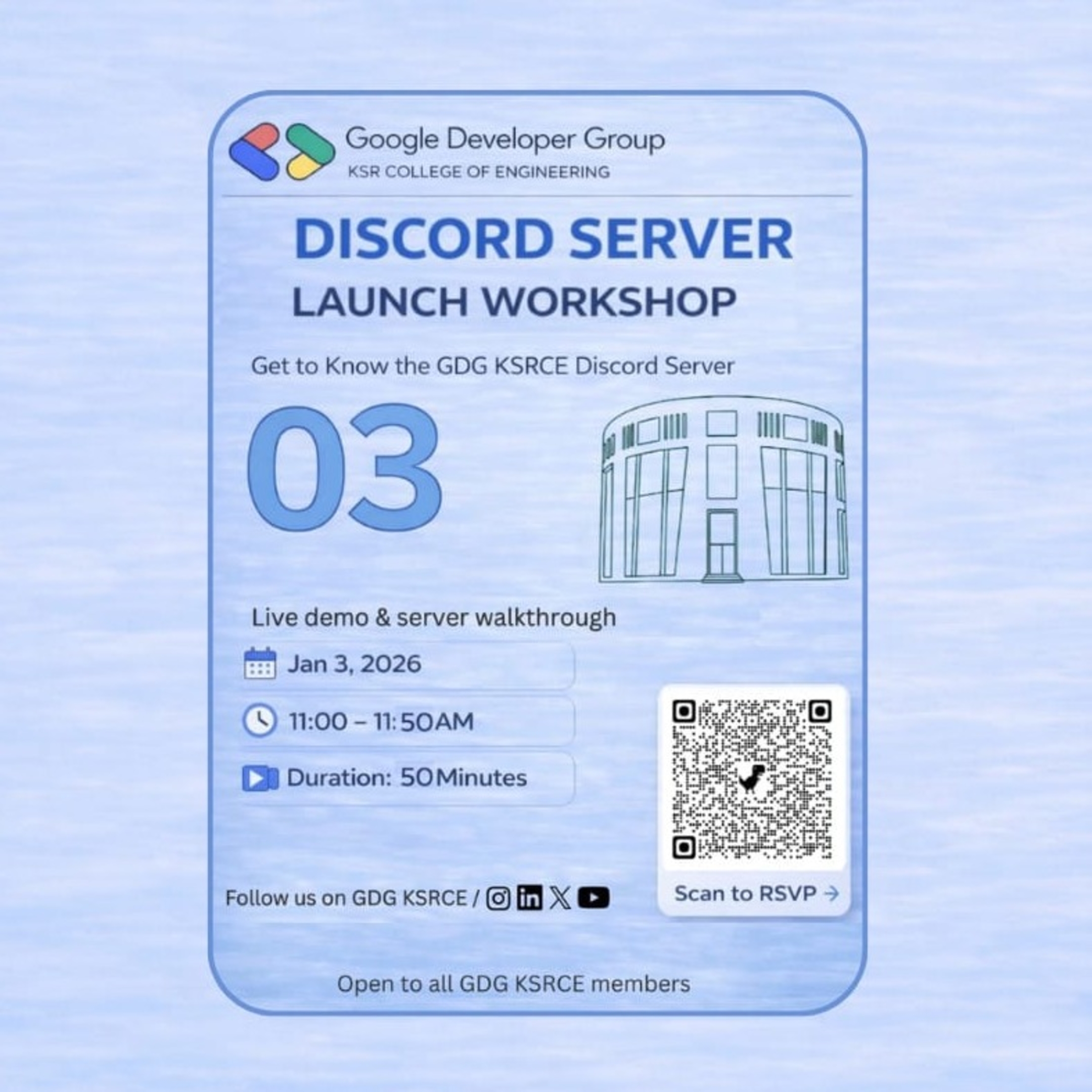 See DISCORD SERVER LAUNCH WORKSHOP at Google Developer Groups GDG on Campus KSR College of ...