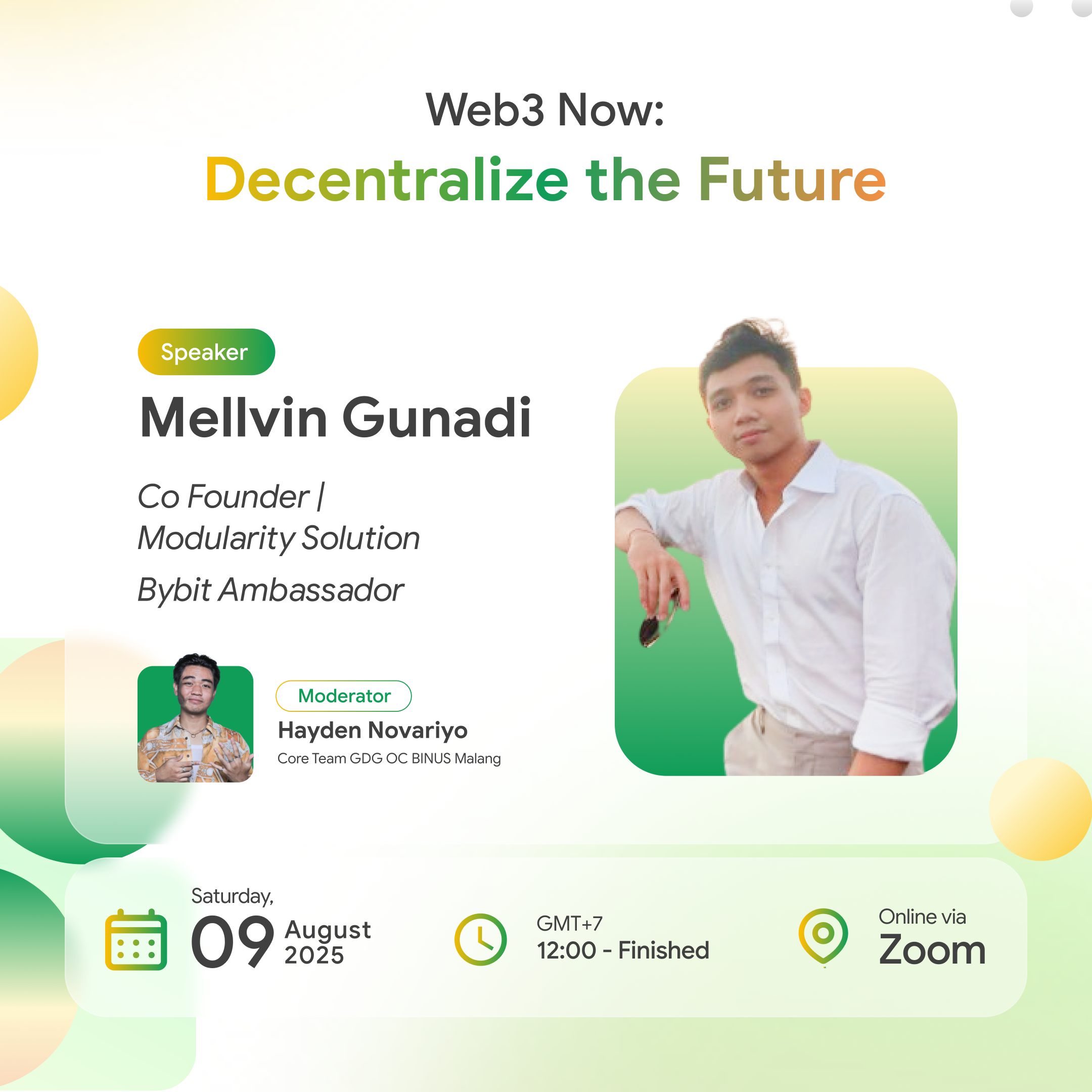 See Web3 Now: Decentralize the Future at Google Developer Groups GDG on ...