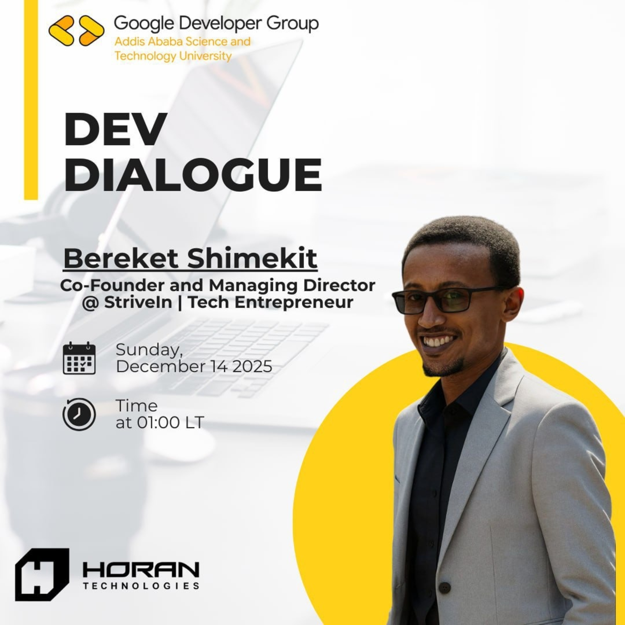 See Dev Dialogue Episode 5: Insights with Bereket Shimekit at Google Developer Groups GDG on ...